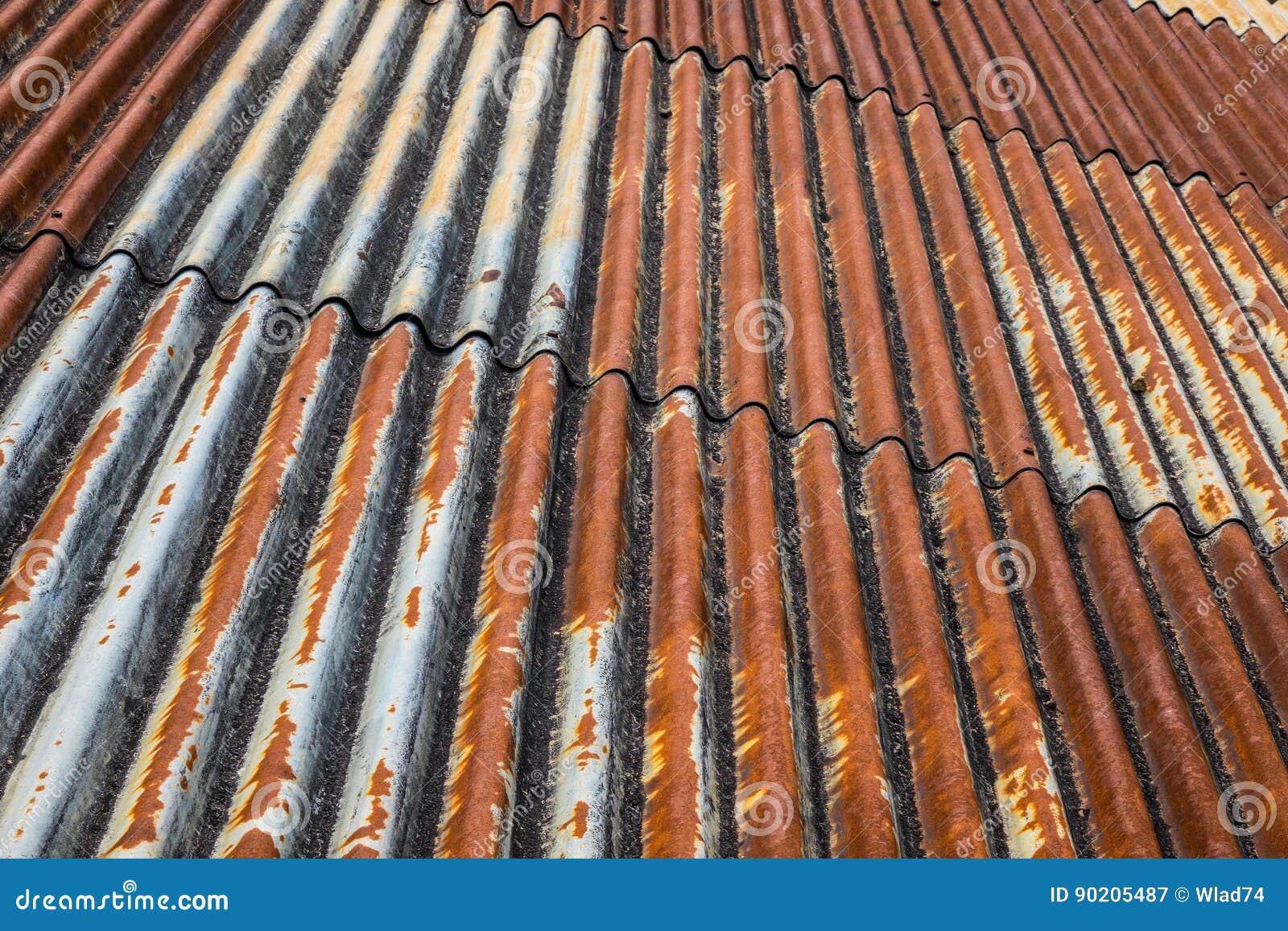 The Old and Rusty Iron Roof of a Building Stock Image - Image of dust ...