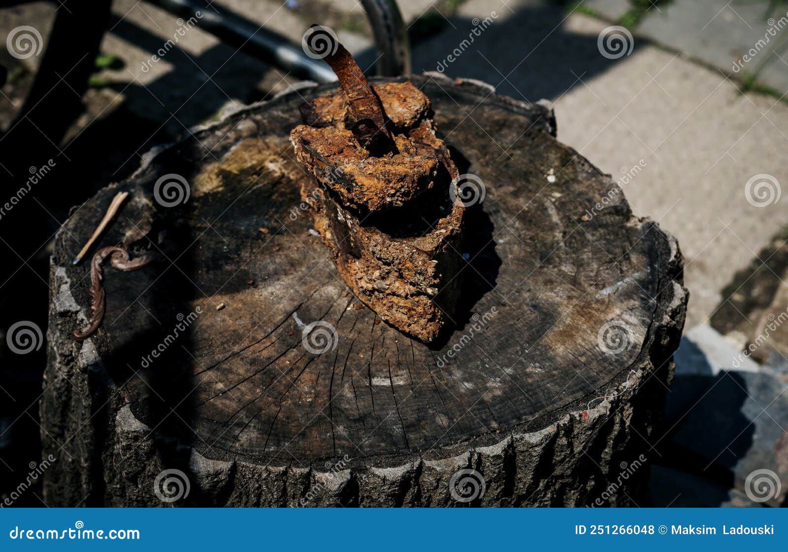 Old Rusty Iron stock photo. Image of retro, coal, obsolete - 251266048