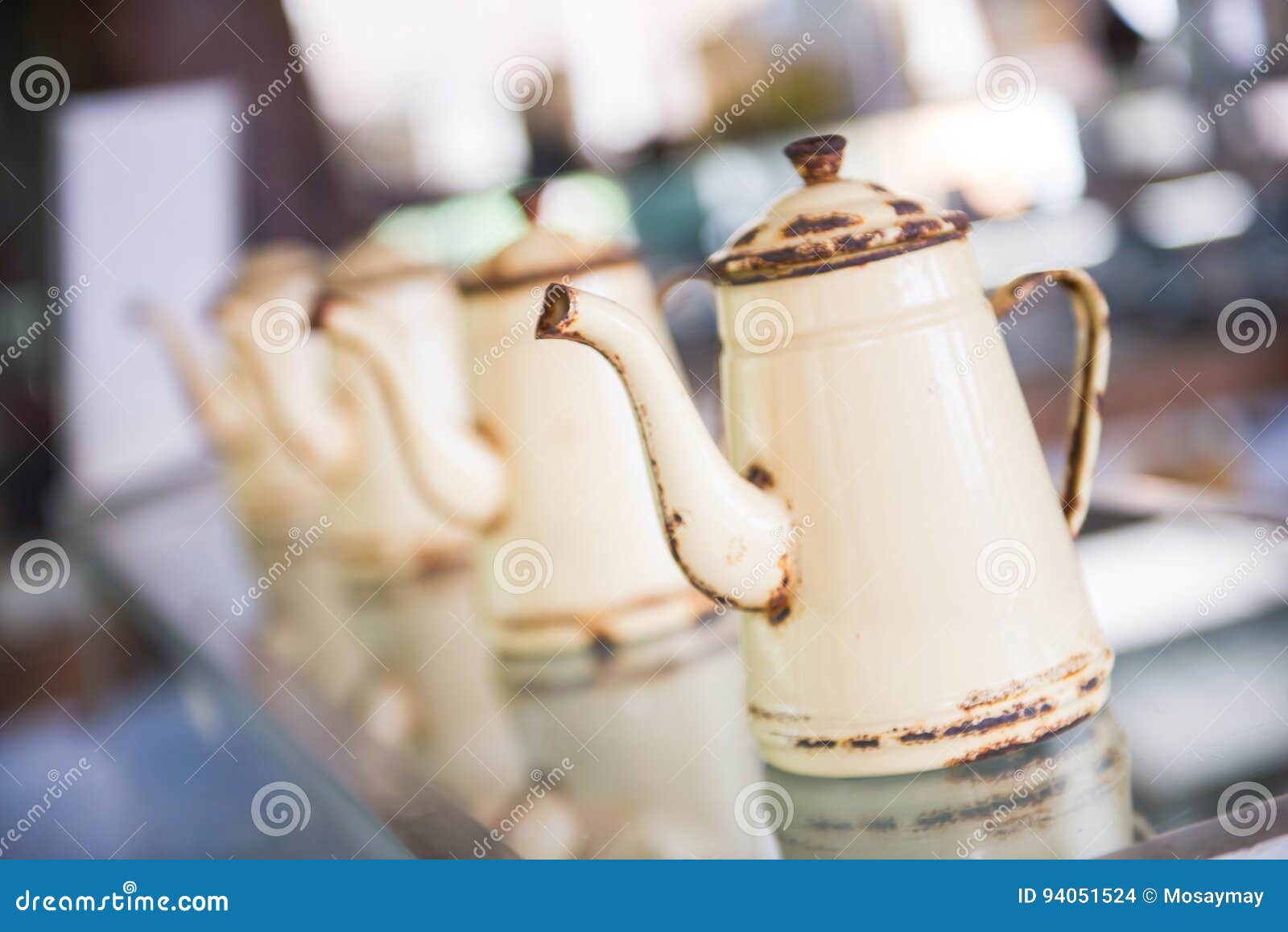 Old rusty kettles yellow stock photo. Image of decor - 94051524