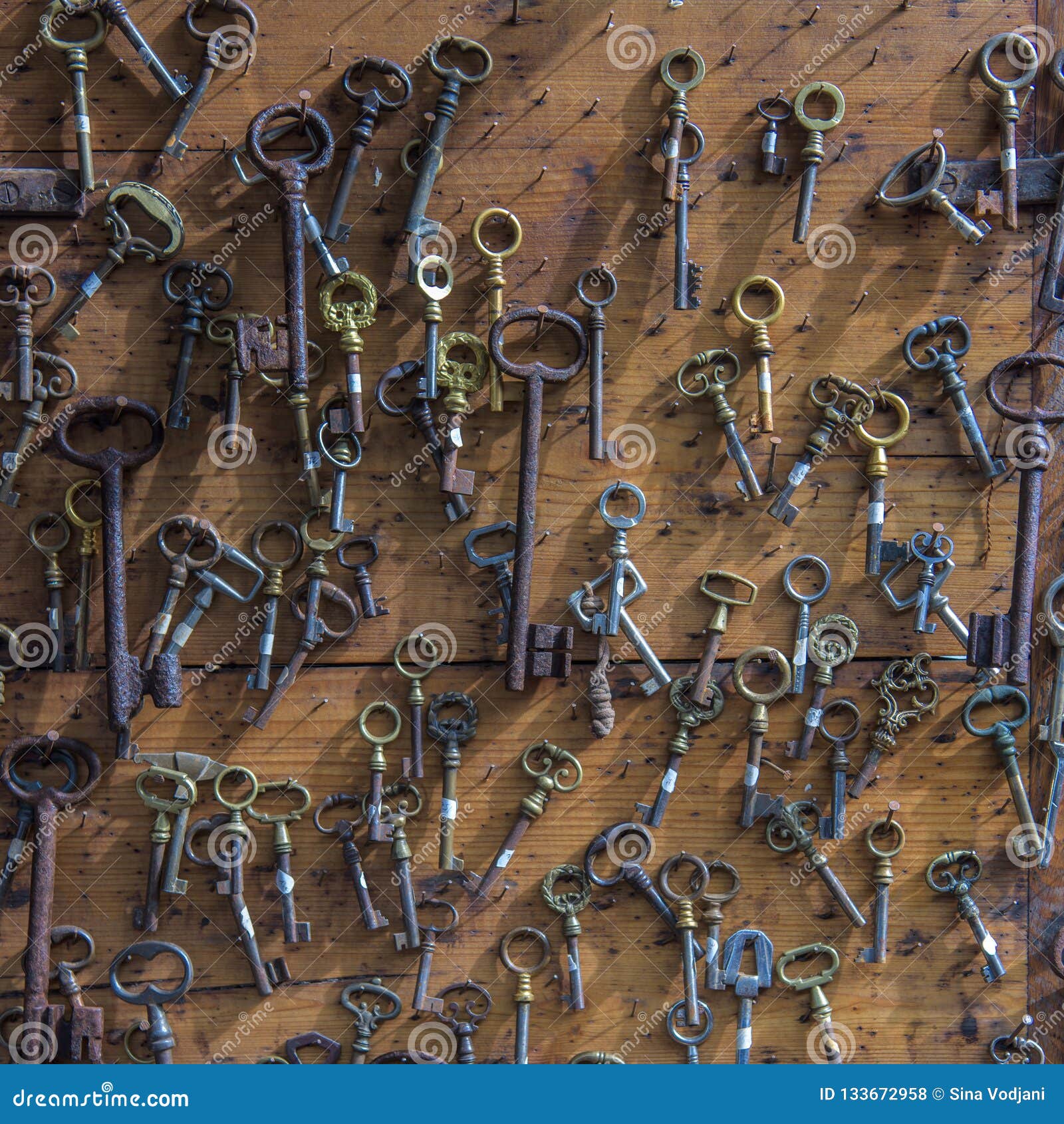 Old Rusty Key Collection Pattern Stock Photo - Image of aged, pattern ...