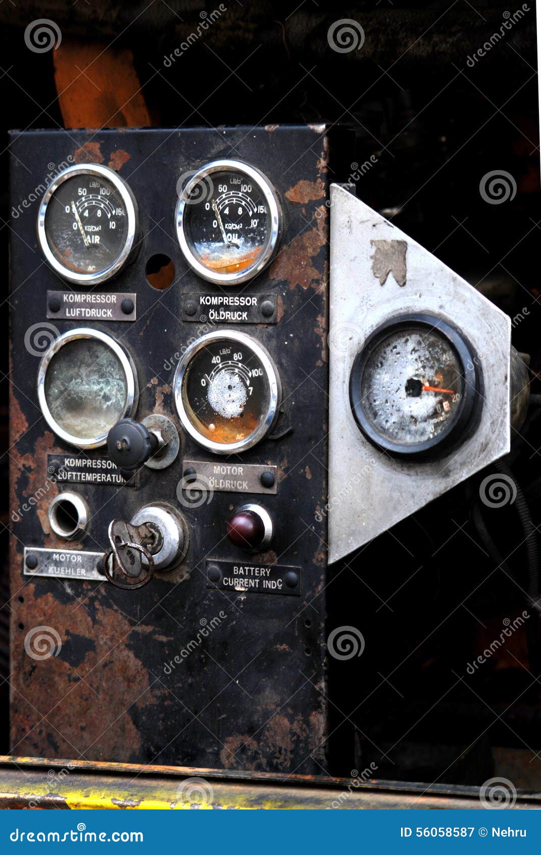 Old rusty kompressor stock image. Image of germany, land - 56058587