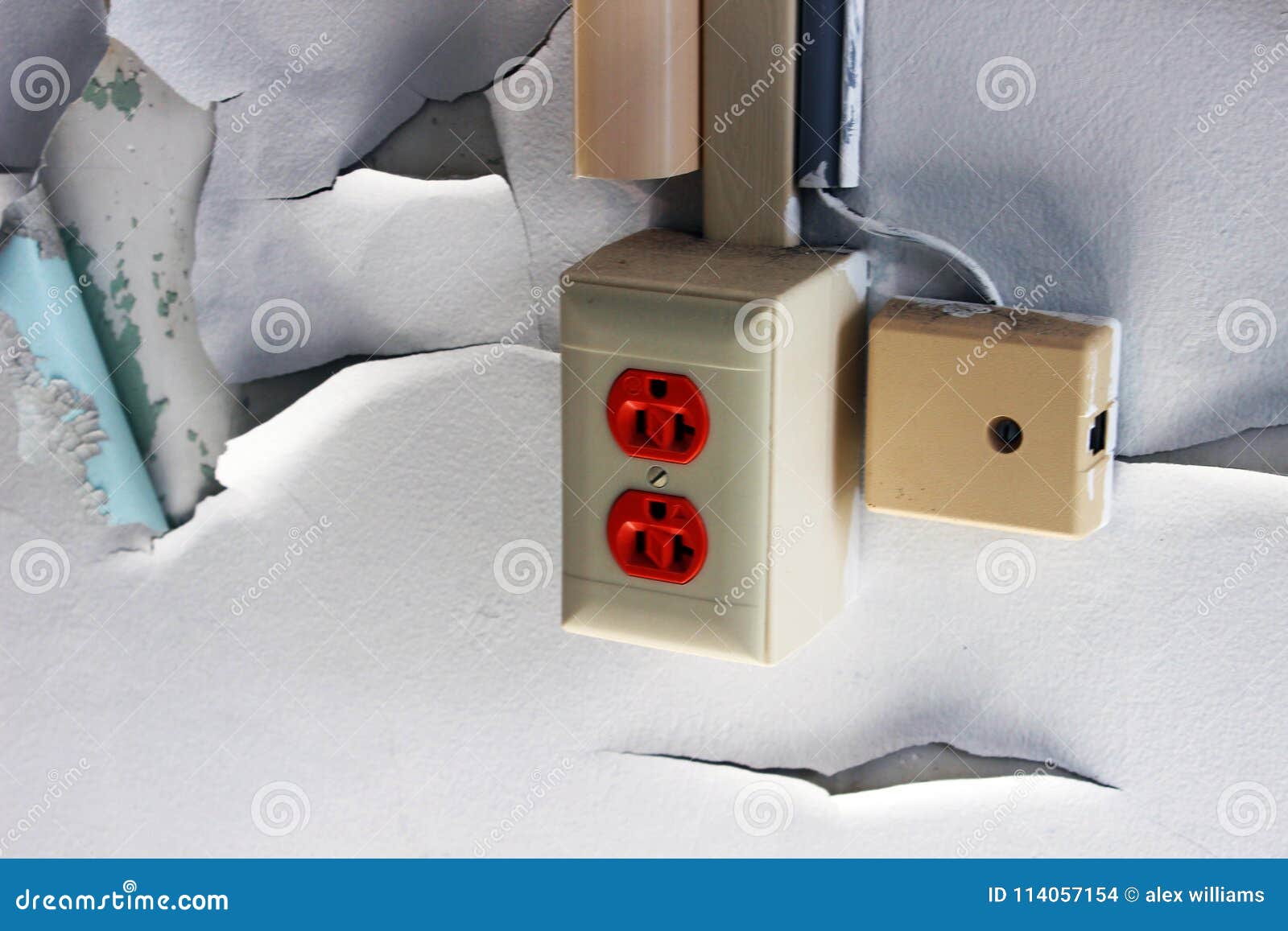 Old Rusty Light Switch in Interior of Abandoned Hospital Building Stock ...