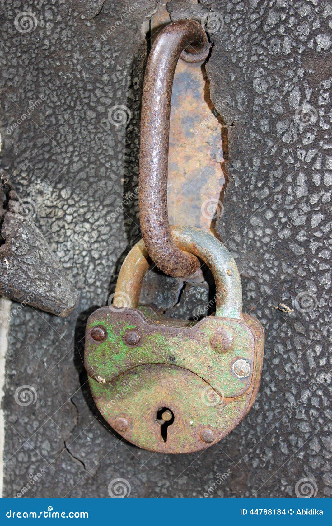 Old rusty lock stock photo. Image of background, detail - 44788184