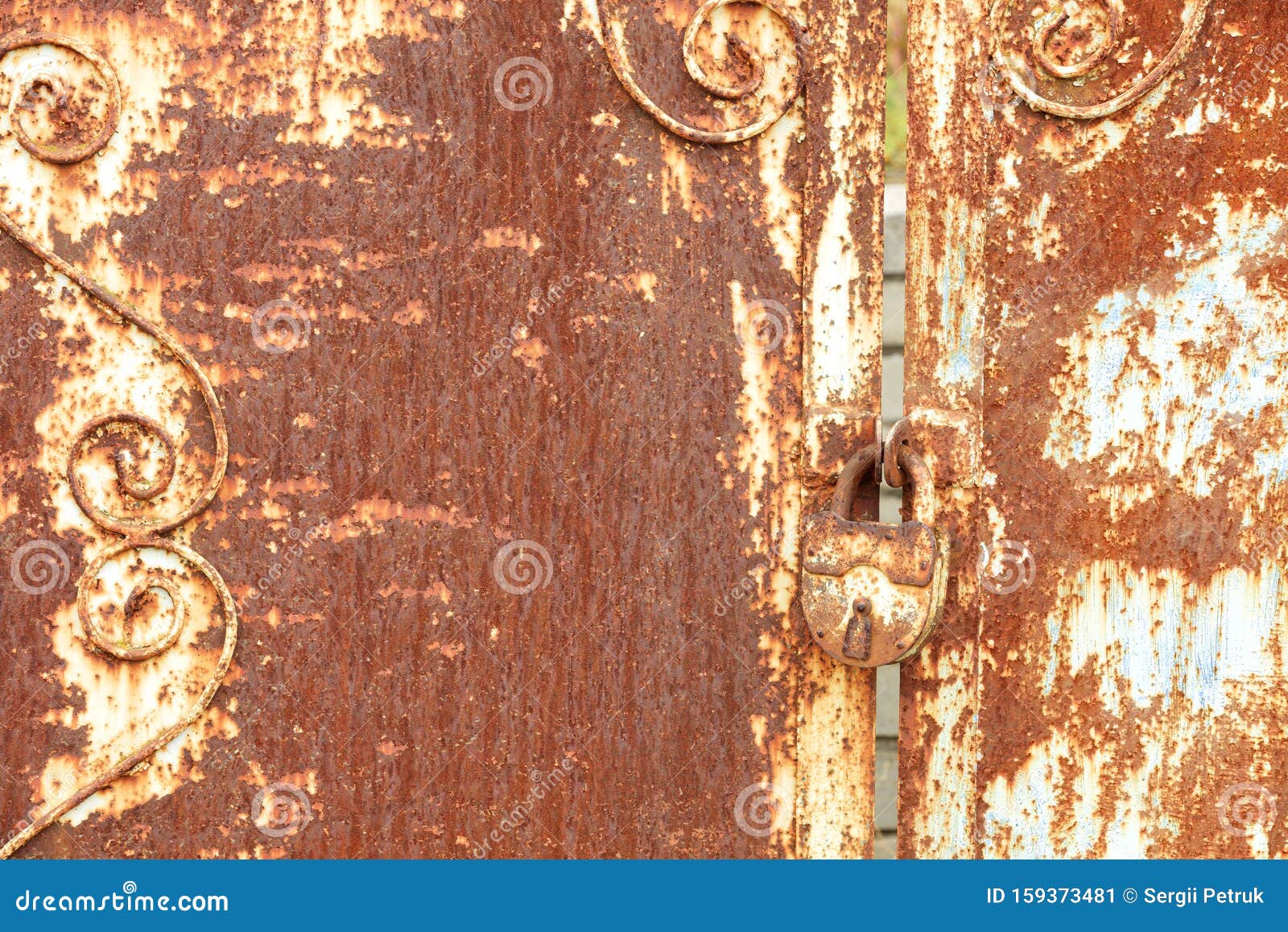 Gate Rust Grey Panel Brut Rusty Steel Metal House Portal Of A ...