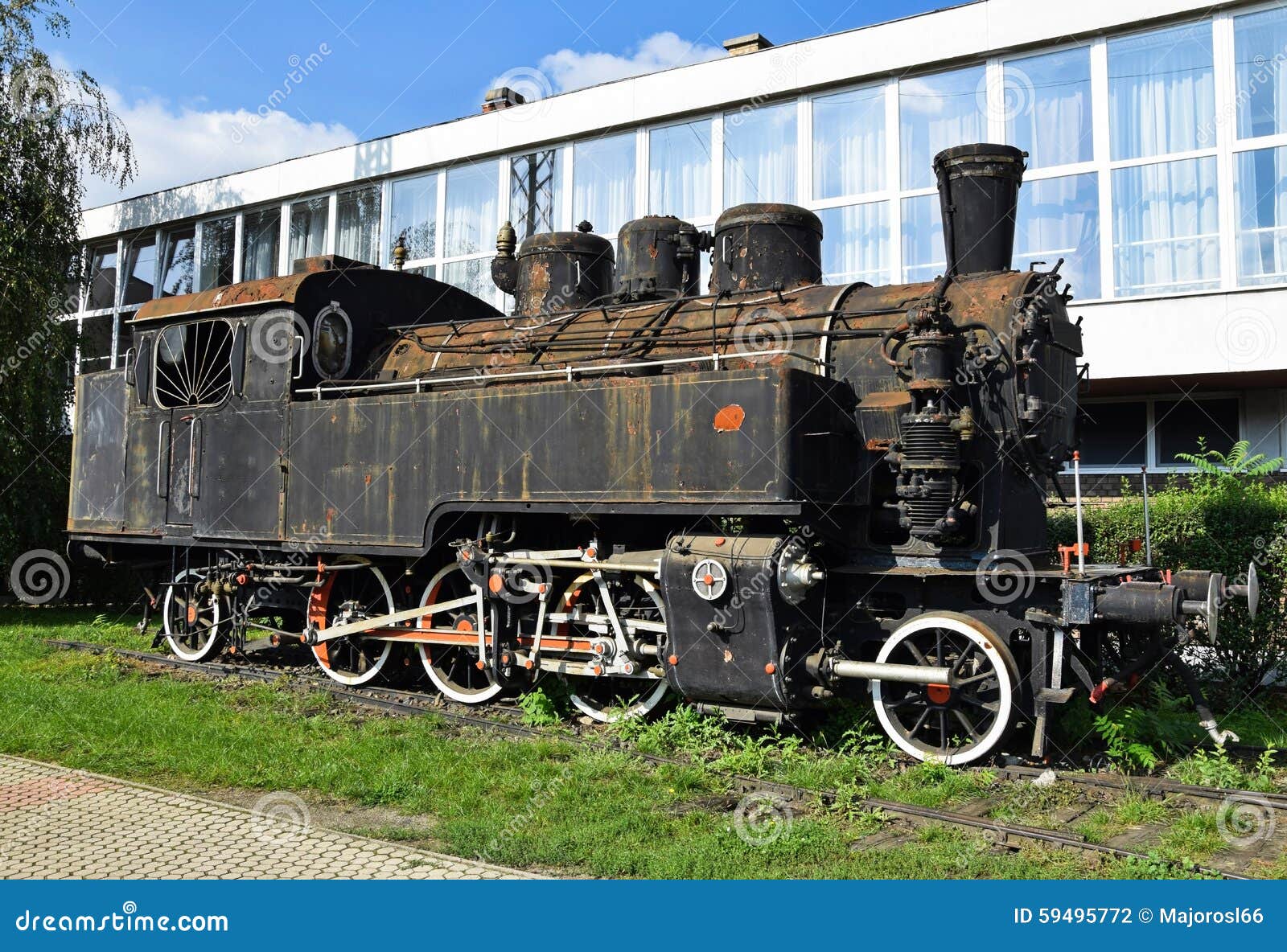 Old rusty locomotive stock photo. Image of long, move - 59495772