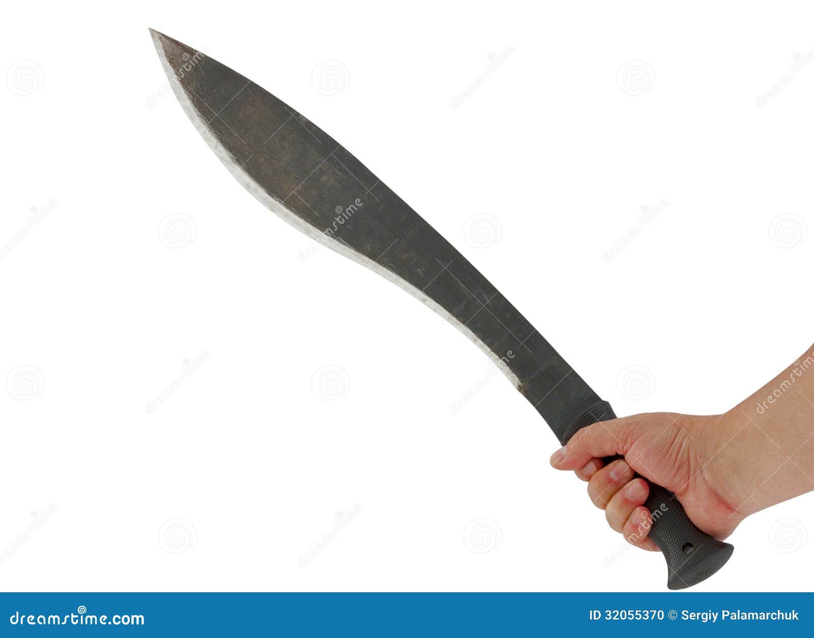 Old Rusty Machete Isolated on White Stock Photo - Image of weapon ...