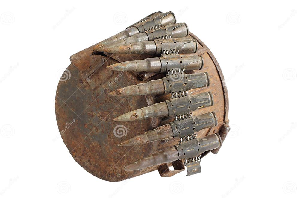 Old Rusty Machine Gun Ammunition Case Editorial Image - Image of lead ...