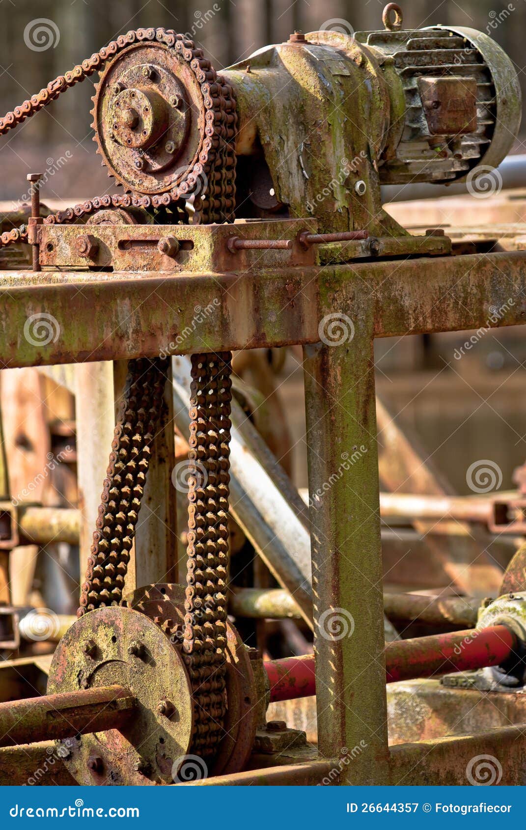 Old & Rusty Machine Part Stock Image - Image of hydrodynamic, flowing ...