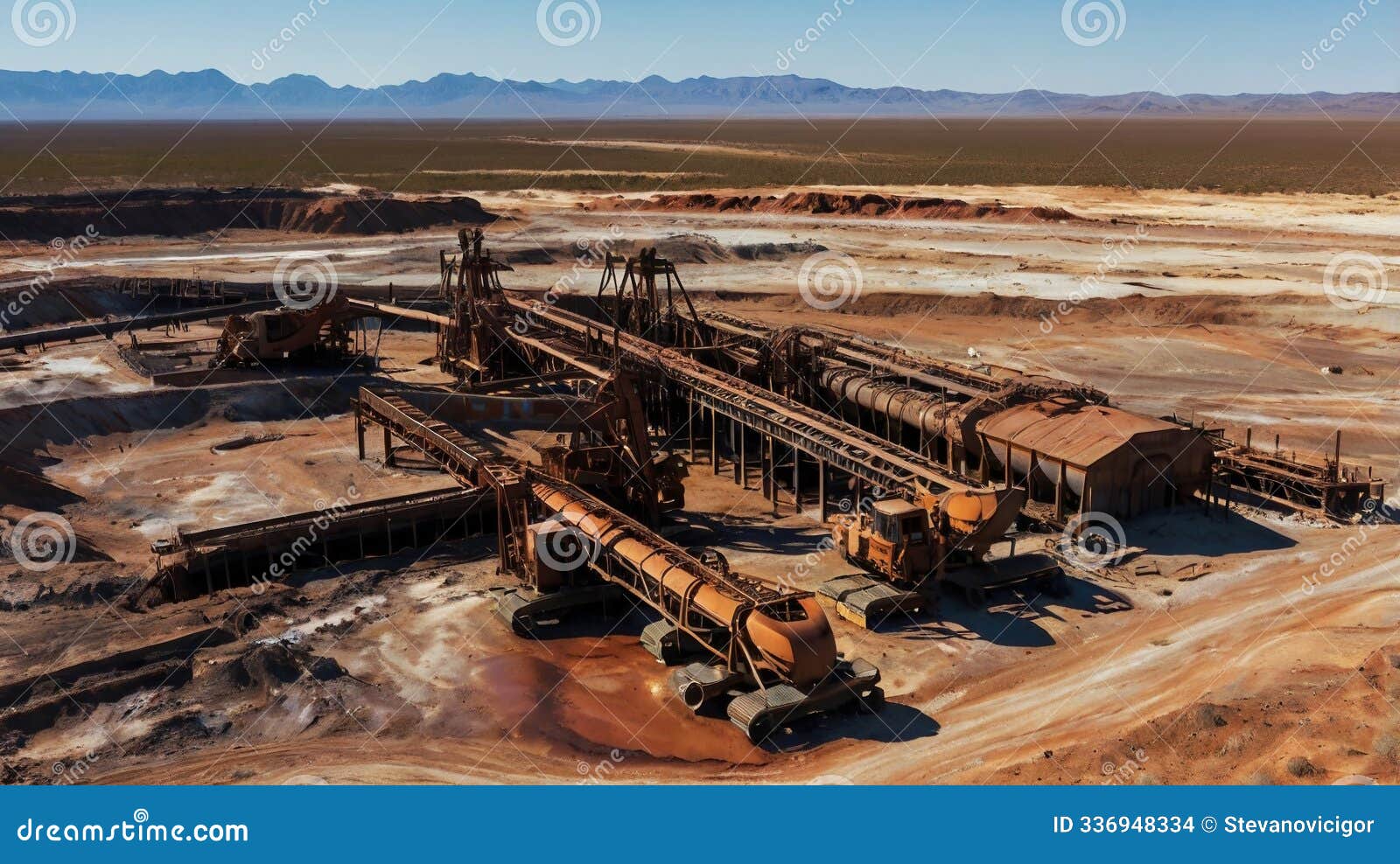 Mining Site Plan Icon Doodle Illustration Cartoon Vector ...