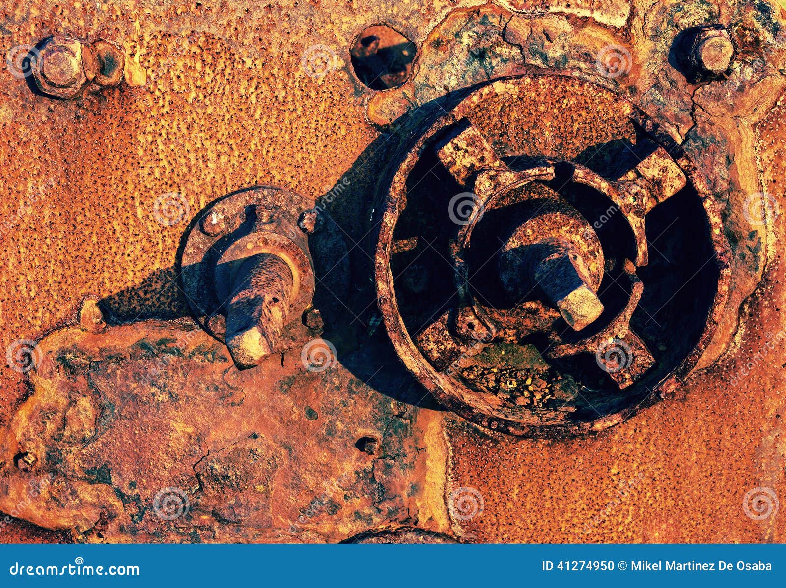 Old and Rusty Machinery Remains Stock Photo - Image of round, decay ...