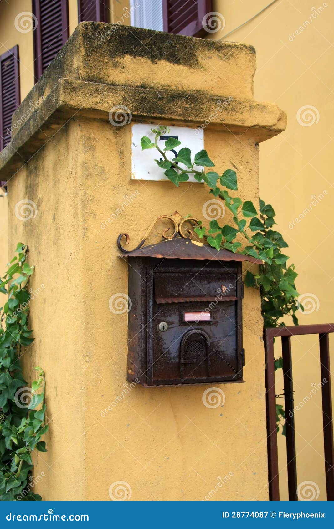 Old rusty mailbox stock image. Image of lock, rust, rusty - 28774087
