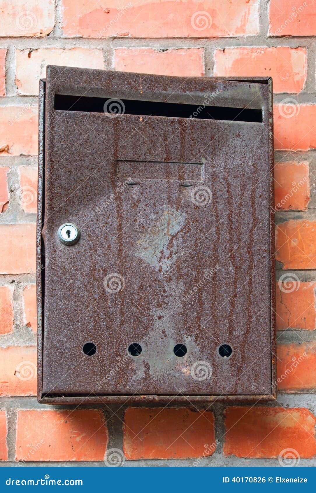 Old rusty mailbox stock photo. Image of mailbox, iron - 40170826