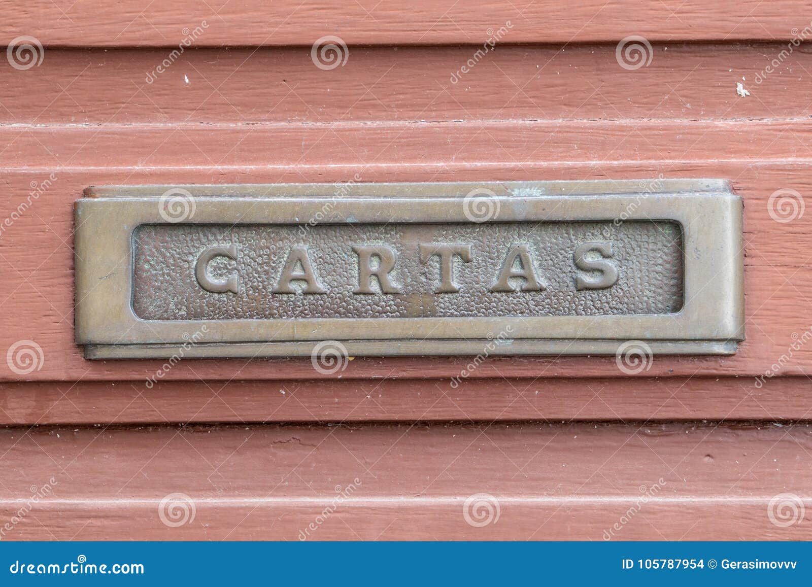 Old Rusty Mailbox with the Word Stock Photo - Image of white, house ...