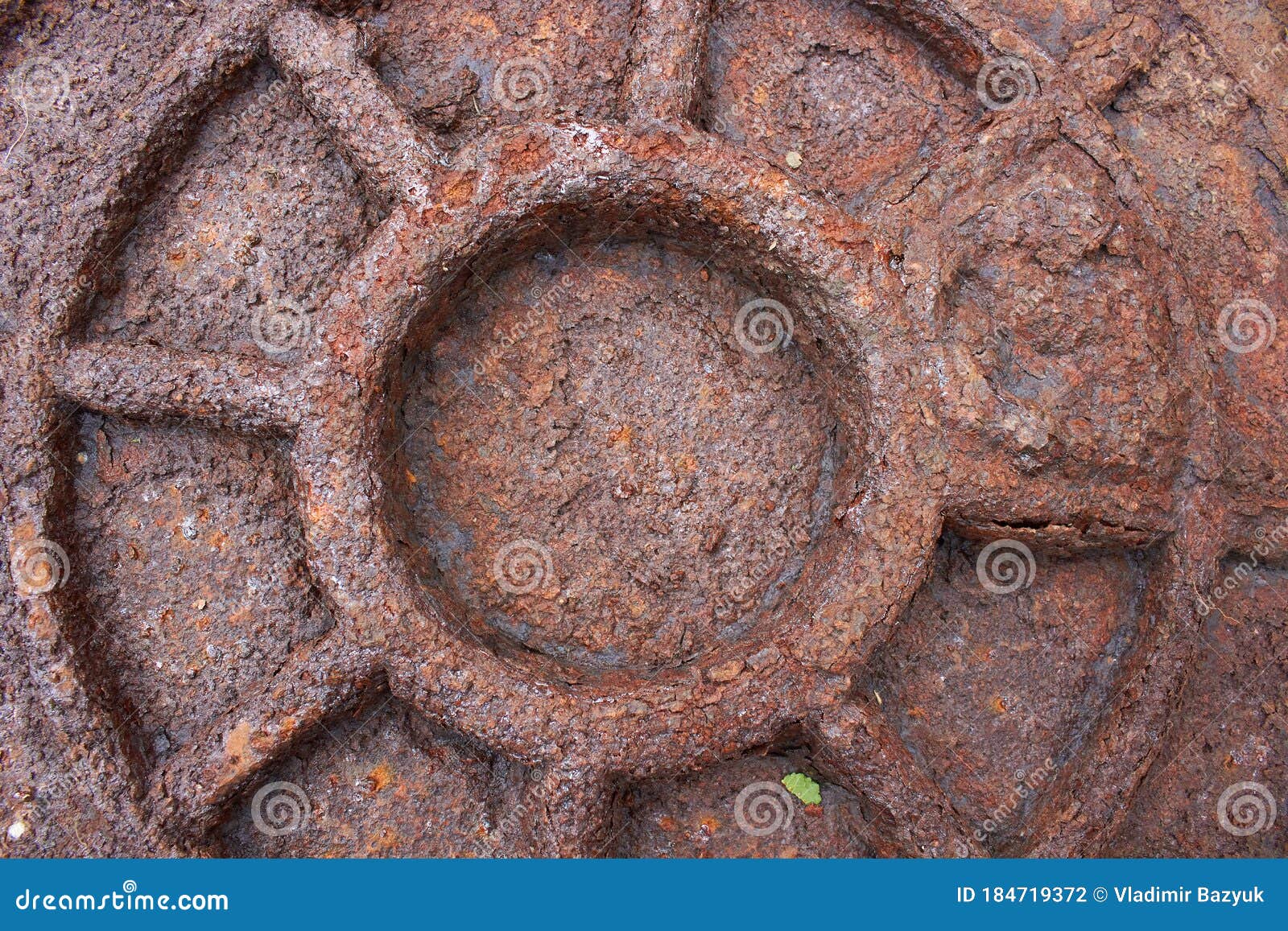 Old Rusty Manhole,close Up of an Old Rusty Hatch on the Road Stock ...