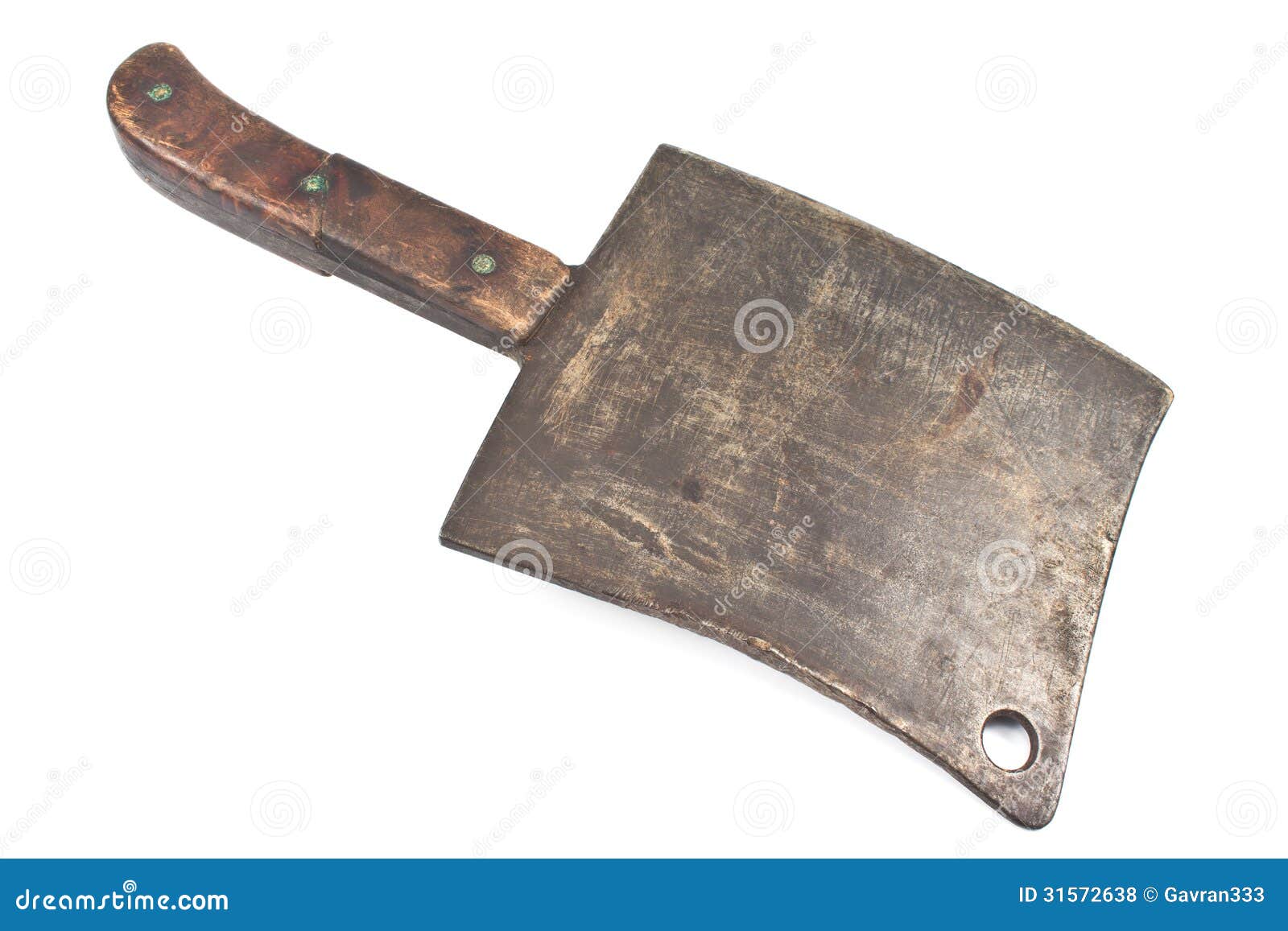 Old rusty meat cleaver stock photo. Image of hatchet - 31572638