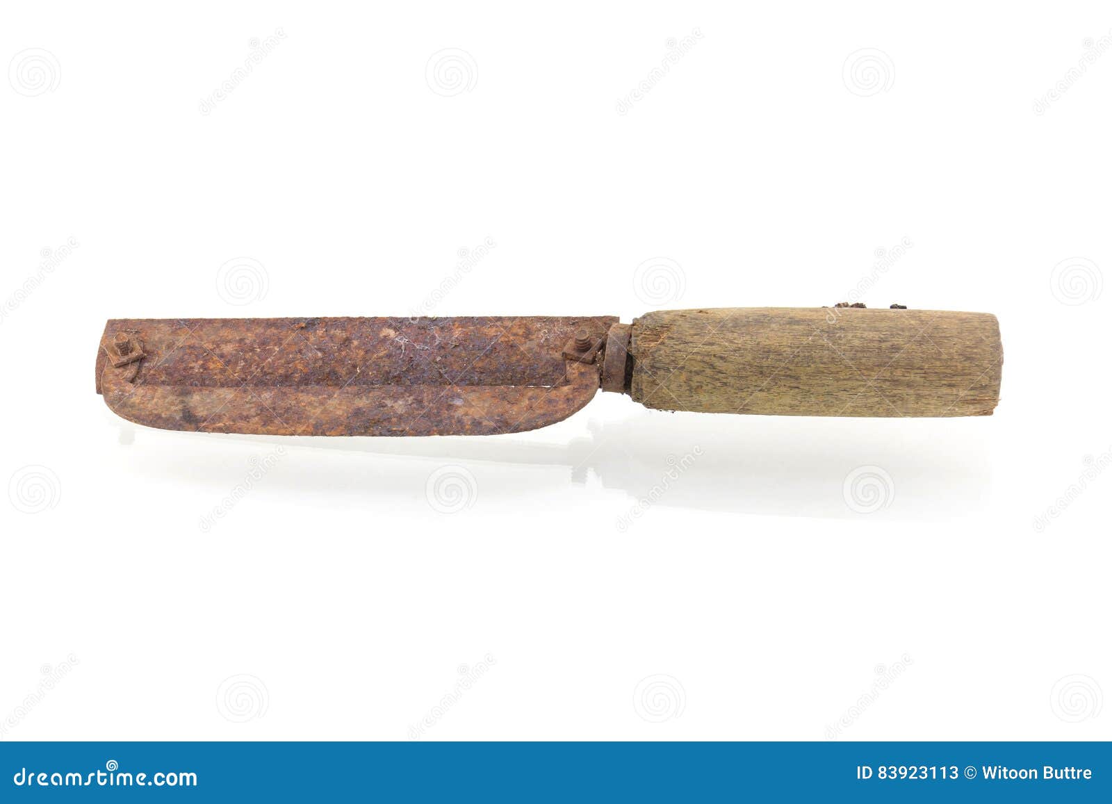 Old Rusty Meat Cleaver Isolated Stock Image - Image of rusty, knife ...