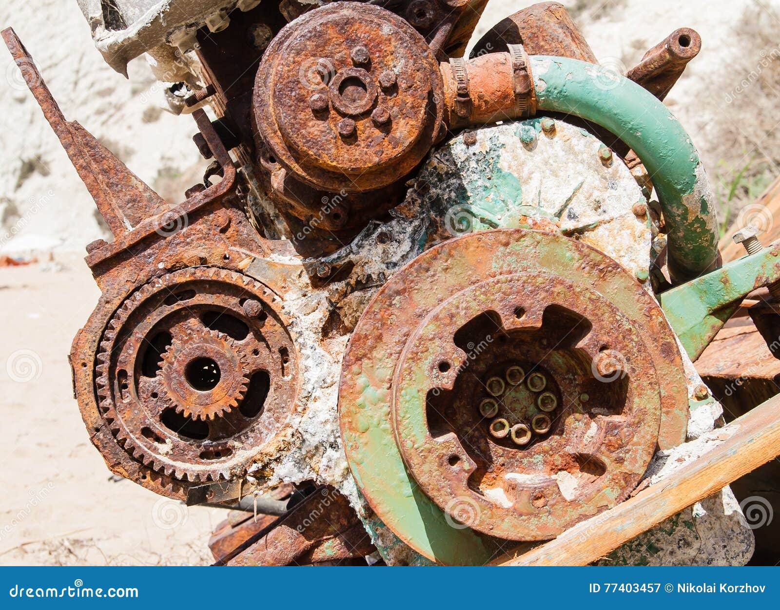 Old rusty mechanism stock image. Image of rusty, machinery - 77403457