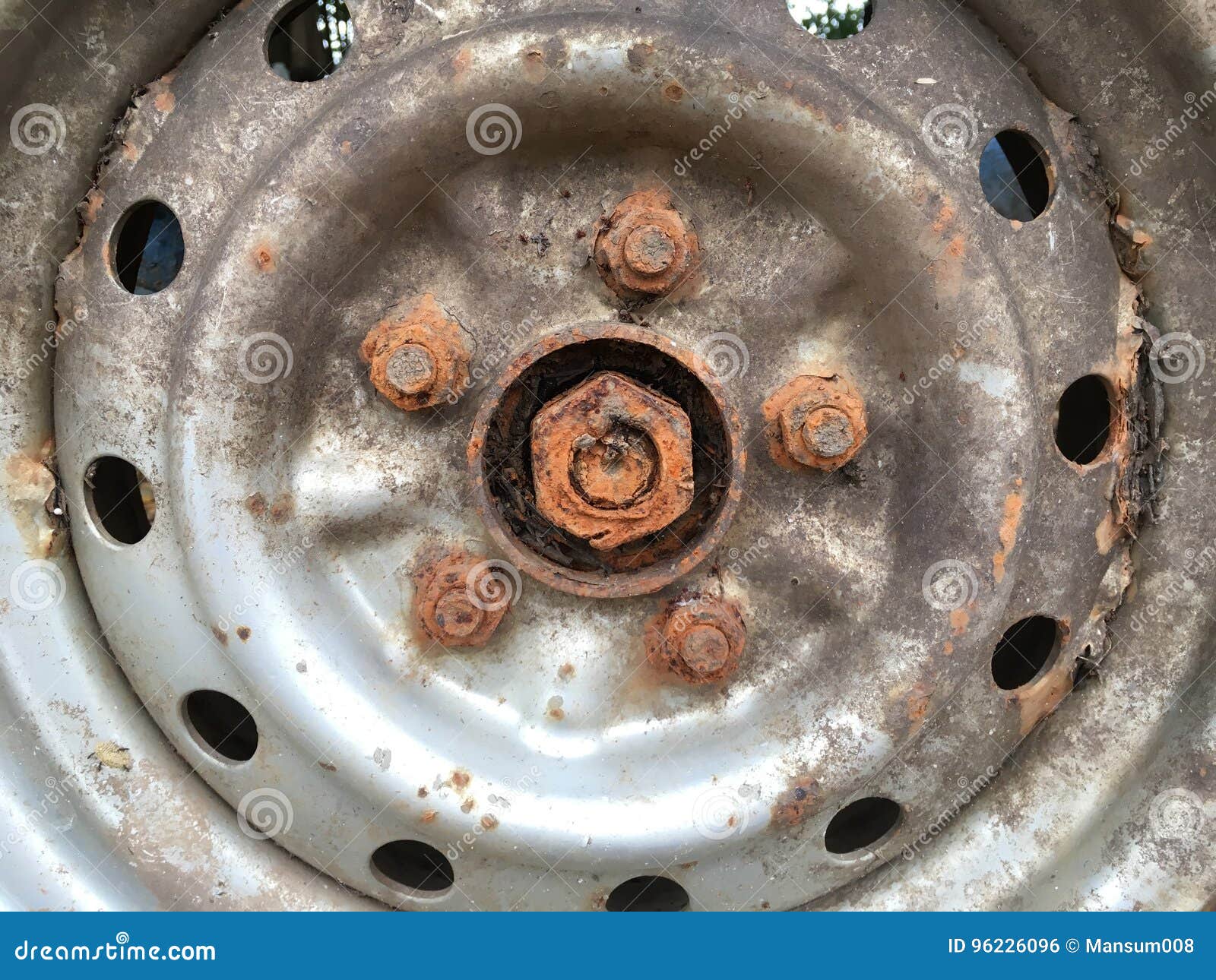 Old Rusty Metal Alloy Wheel Car Stock Photo - Image of metal, tire ...