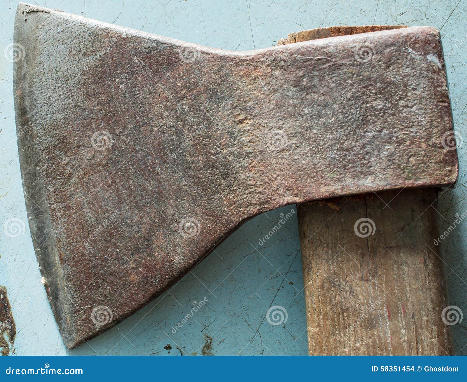 Old rusty metal axe stock photo. Image of brown, crack - 58351454