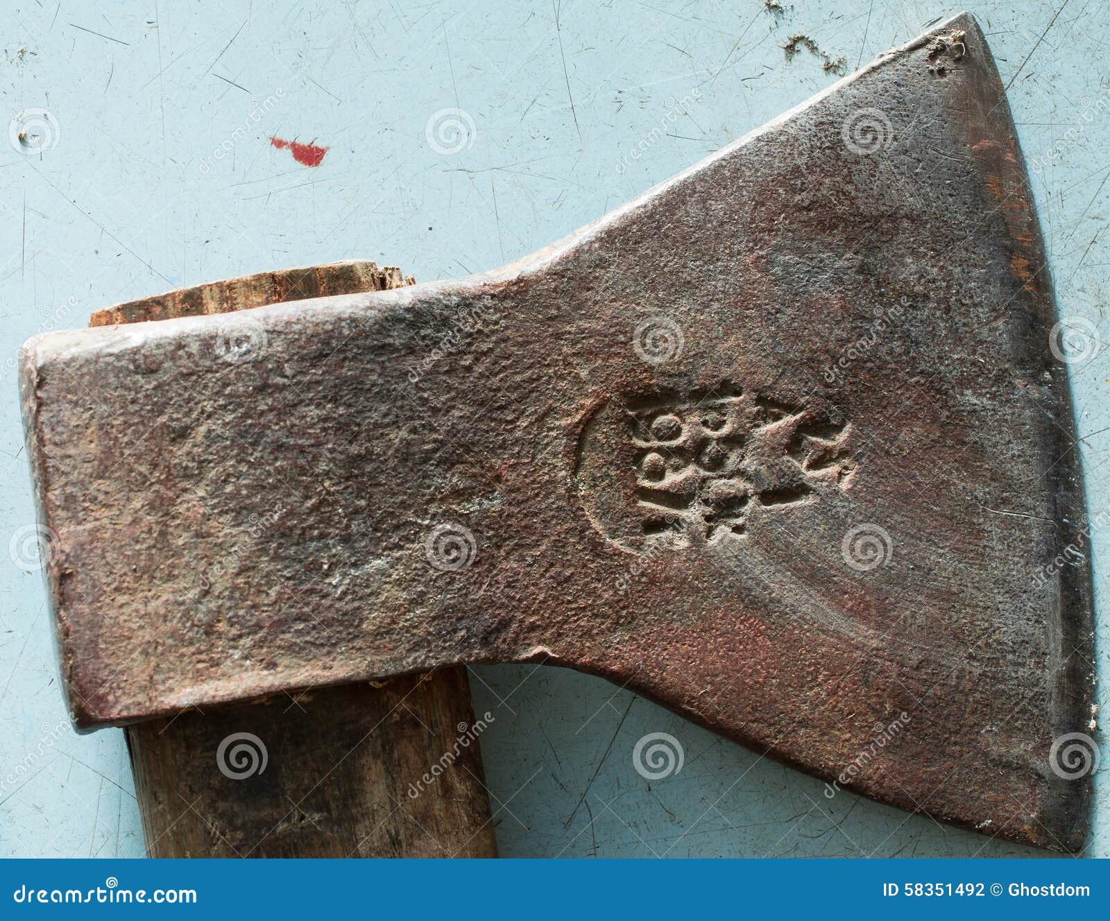 Old rusty metal axe stock photo. Image of black, rusty - 58351492