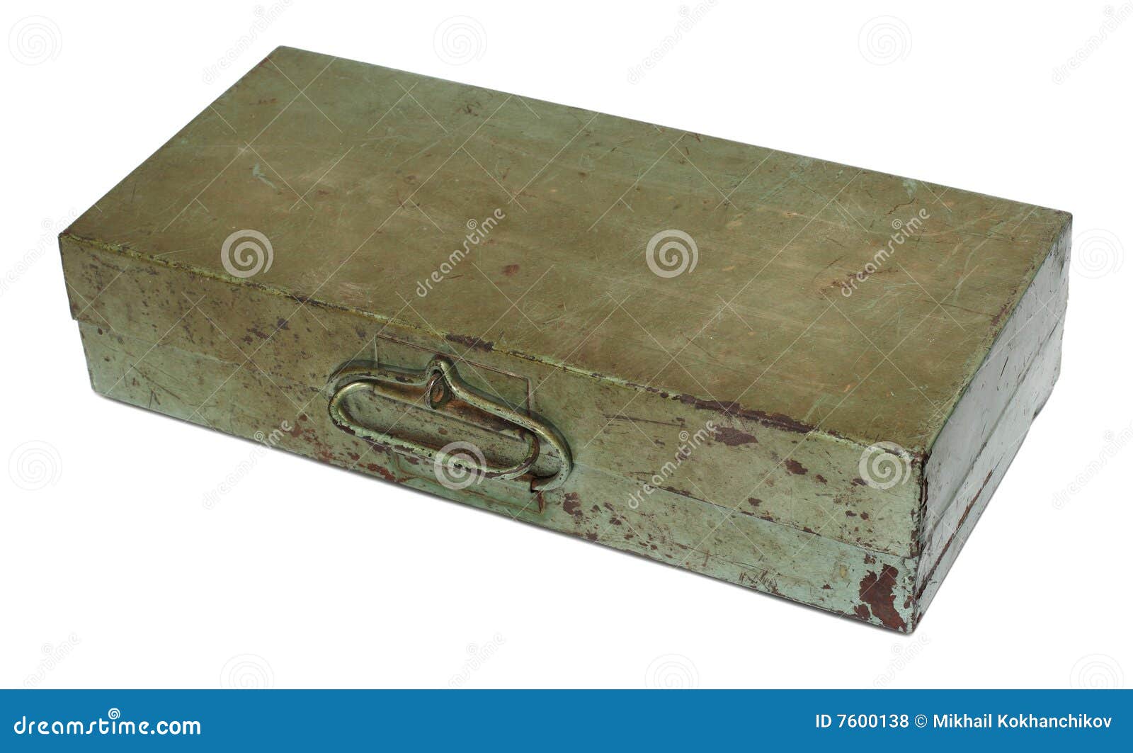 Old rusty metal box stock photo. Image of tool, white - 7600138