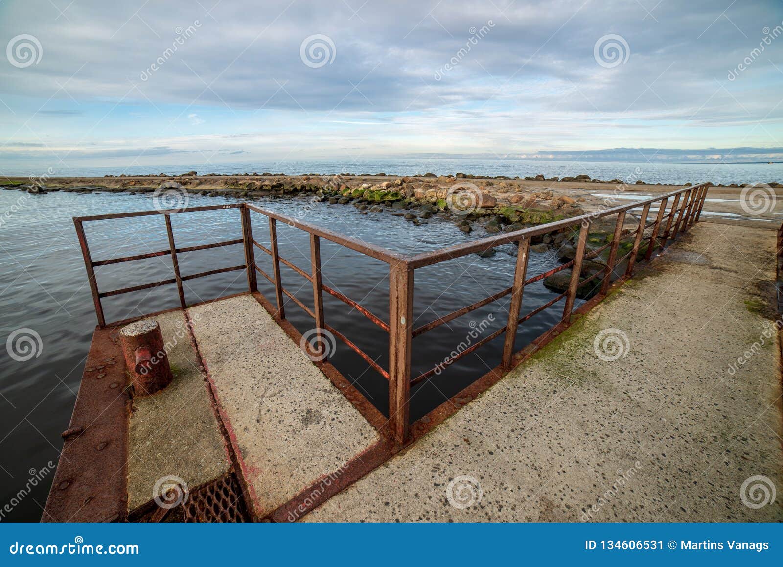 Old Rusty Metal Bridge in Port Stock Image - Image of bridge, person ...