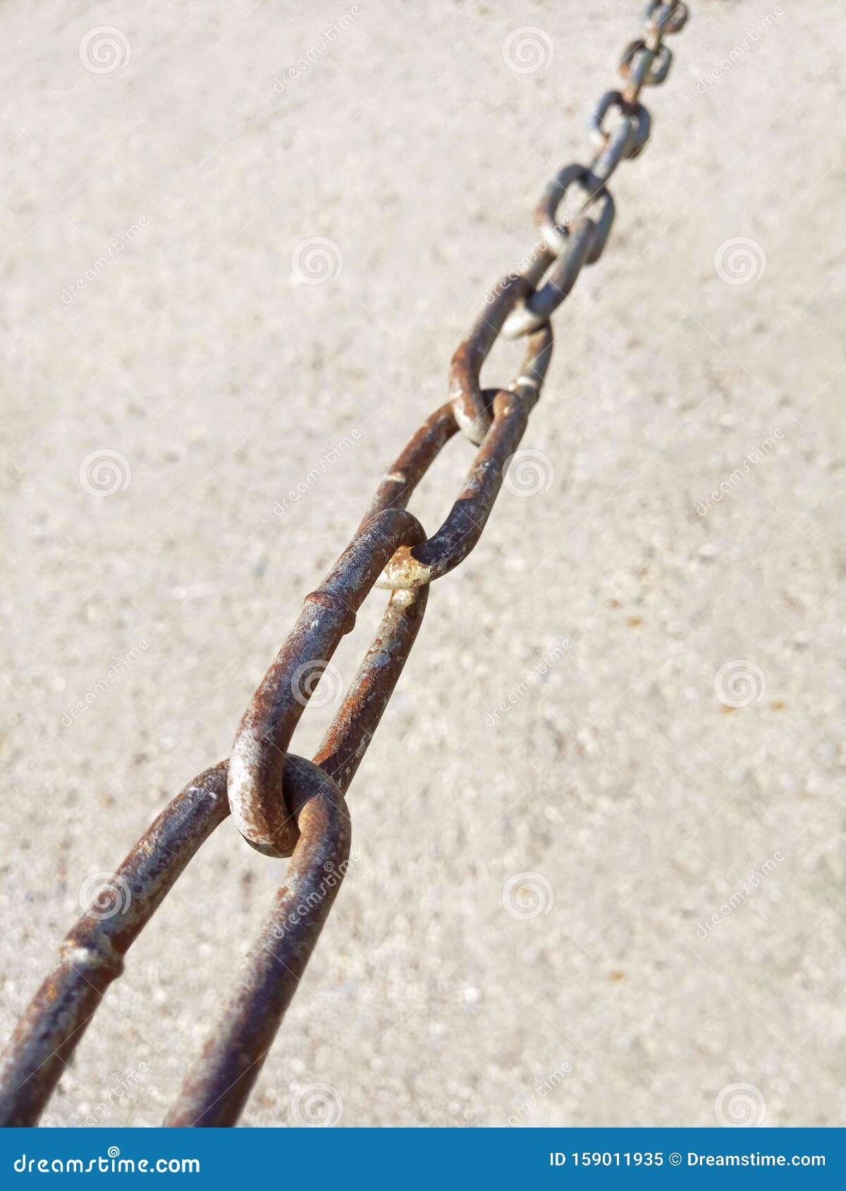 Old rusty metal chain stock image. Image of industry - 159011935