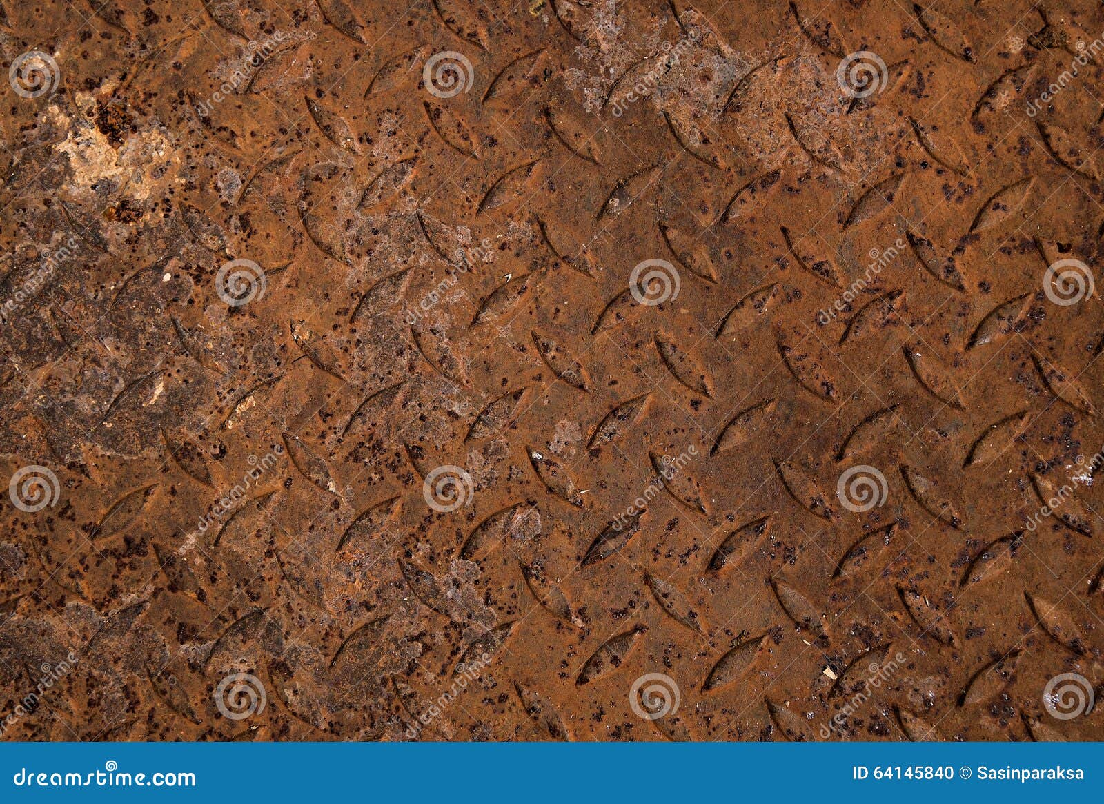 Old Rusty Metal Diamond Plate Texture Stock Photo - Image of element ...
