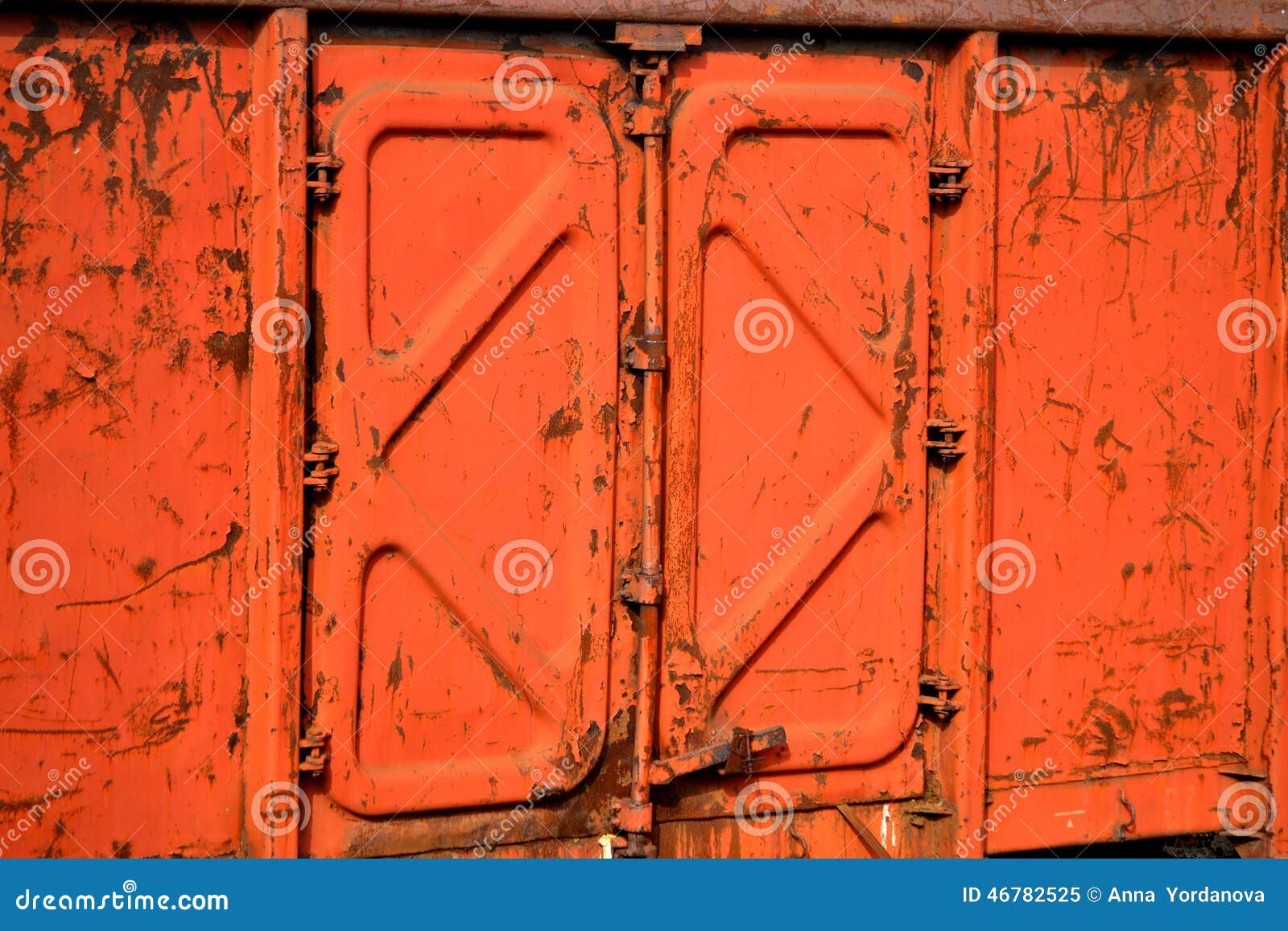 Old Rusty Metal Door Texture Stock Image - Image of freight ...