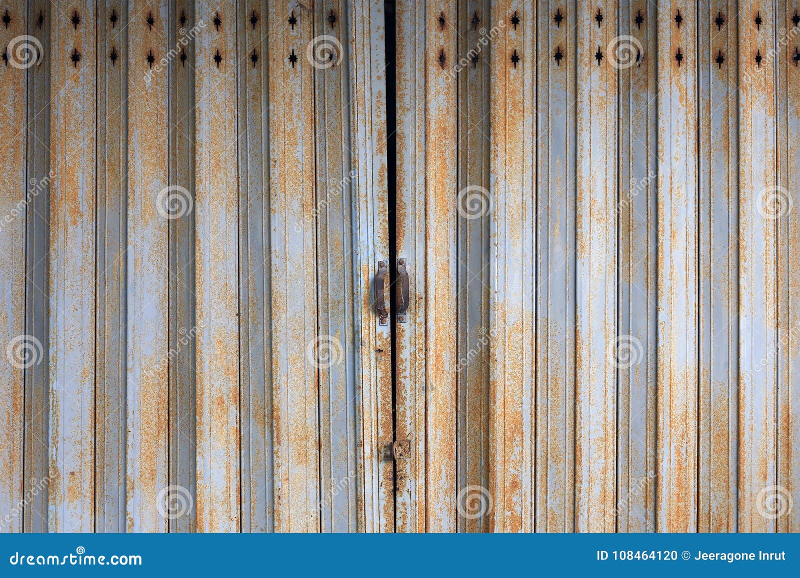Old Rusty Metal Door stock photo. Image of line, pattern - 108464120