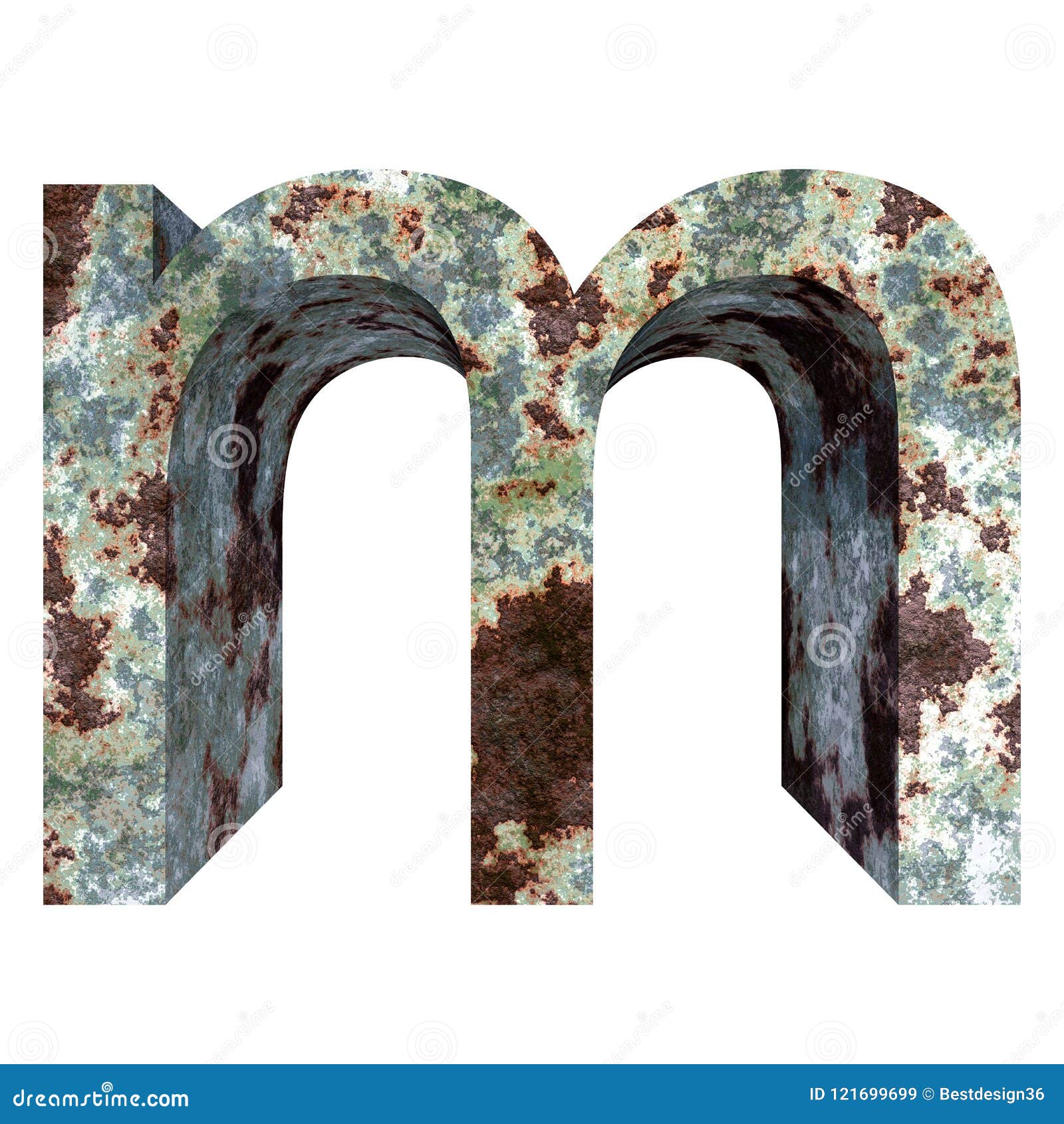 Old rusty metal font stock image. Image of aged, green - 121699699