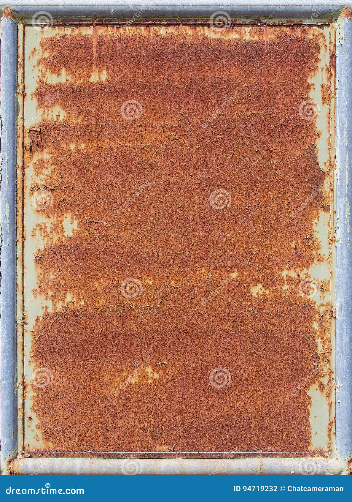 Old rusty metal frame stock photo. Image of border, design - 94719232