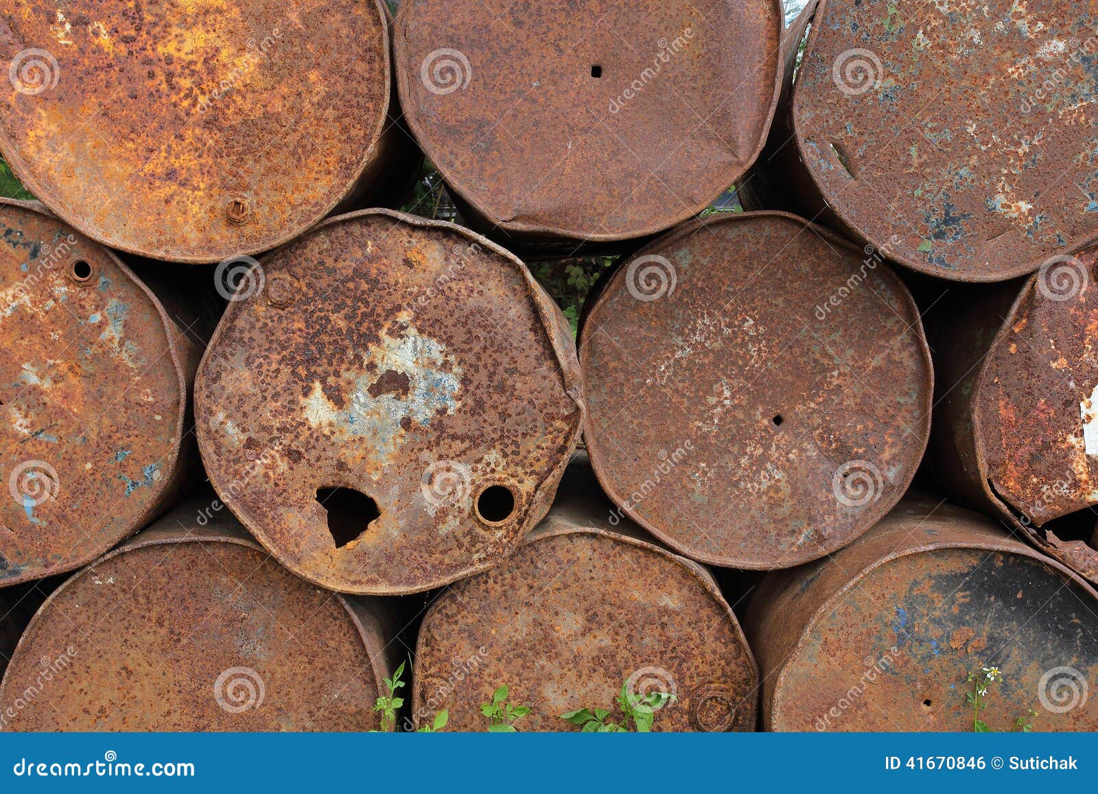 Old rusty metal fuel tanks stock photo. Image of rusty - 41670846