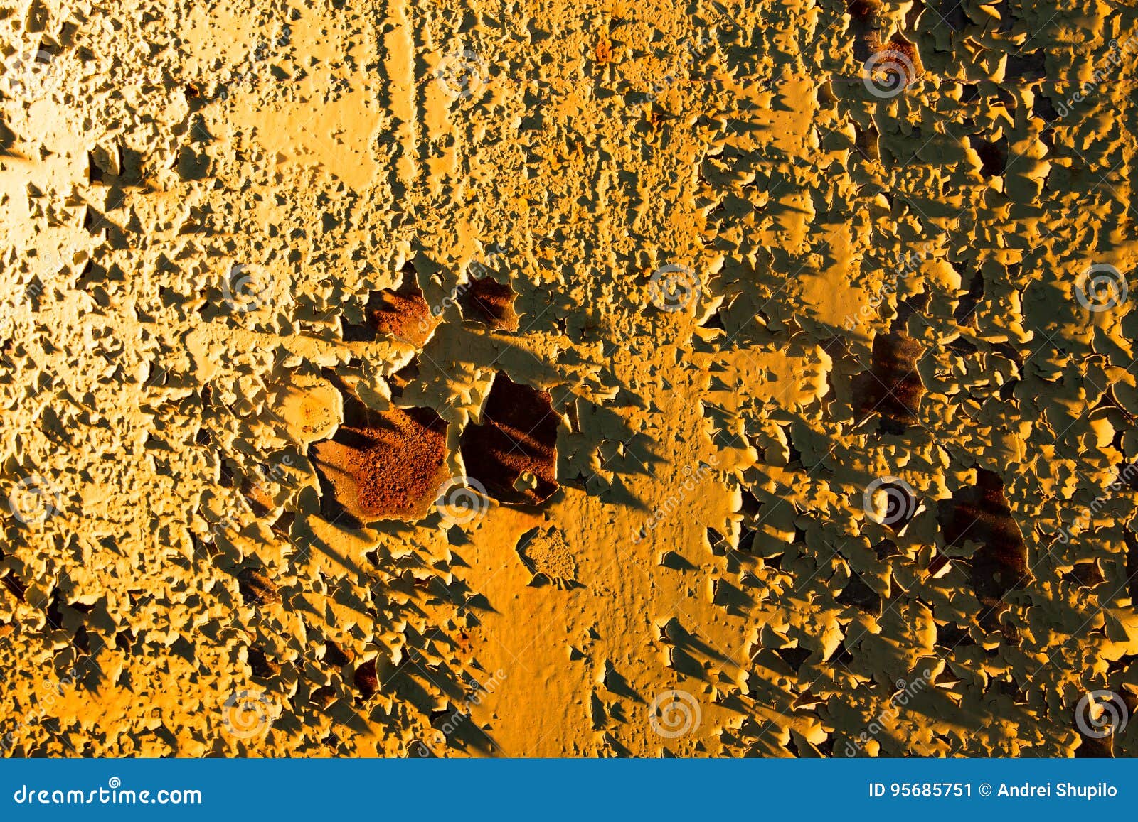 Old Rusty Metal in Golden Light As Background Stock Image - Image of ...