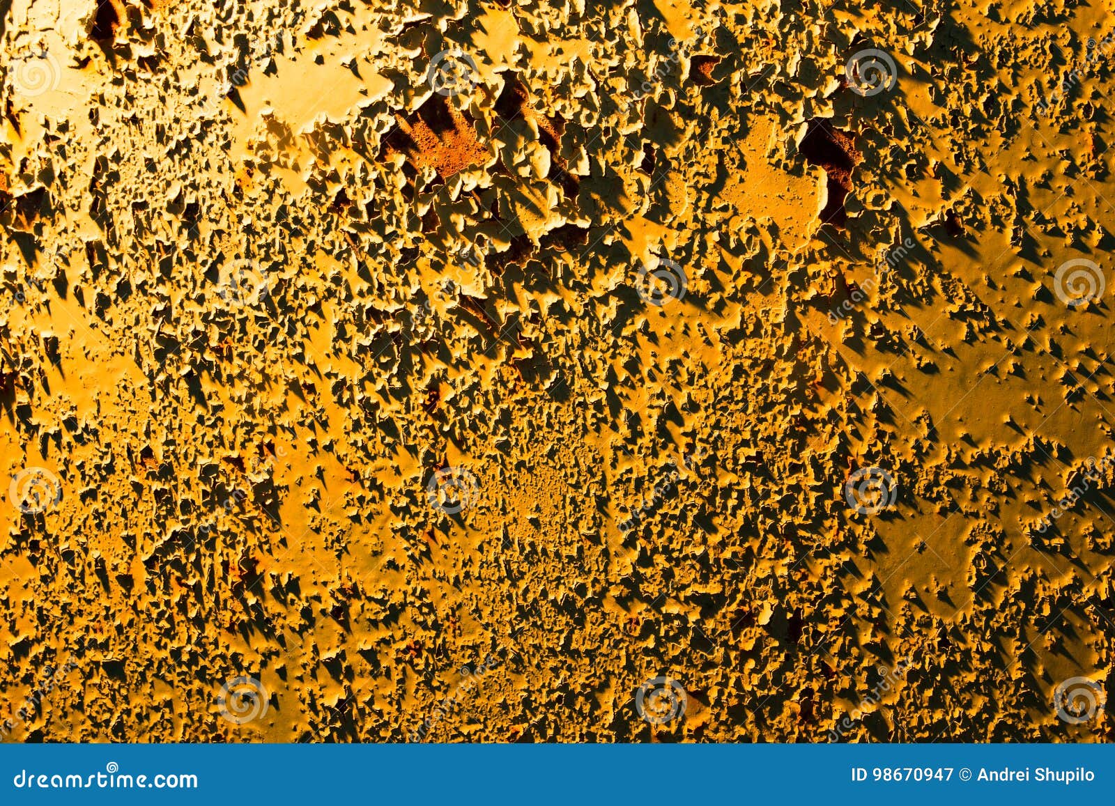 Old Rusty Metal in Golden Light As Background Stock Image - Image of ...