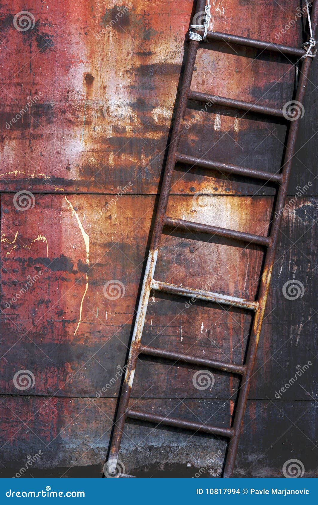 Old rusty metal ladder stock photo. Image of step, metal - 10817994