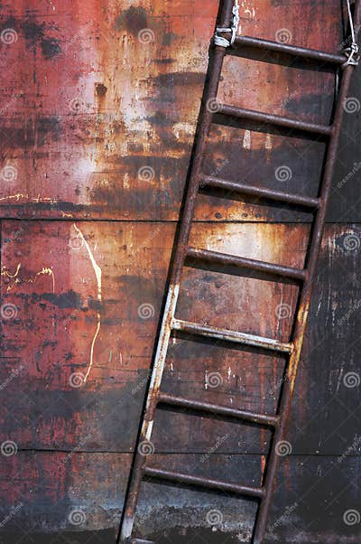 Old rusty metal ladder stock photo. Image of step, metal - 10817994