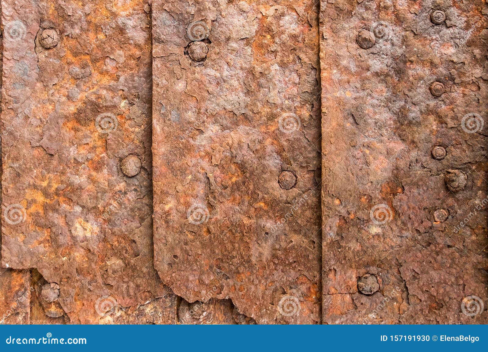 Old Rusty Metal Plates Texture with Rivets Stock Photo - Image of dark ...