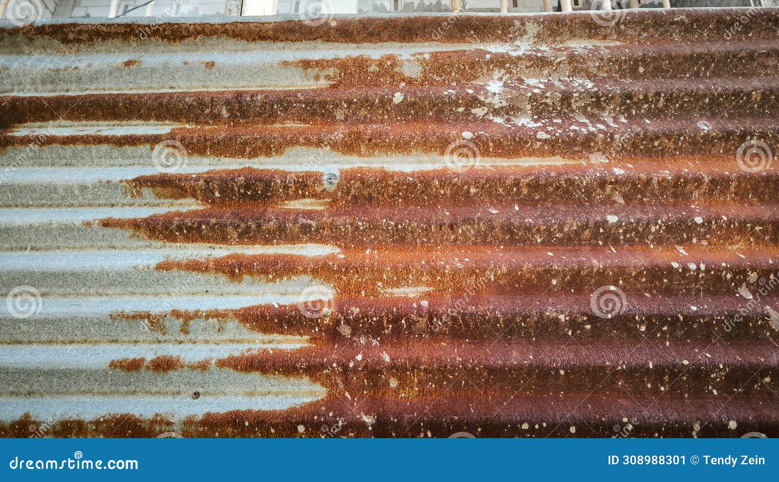 Old Rusty Metal Roofing Sheet Stock Image - Image of roofing, sheet ...
