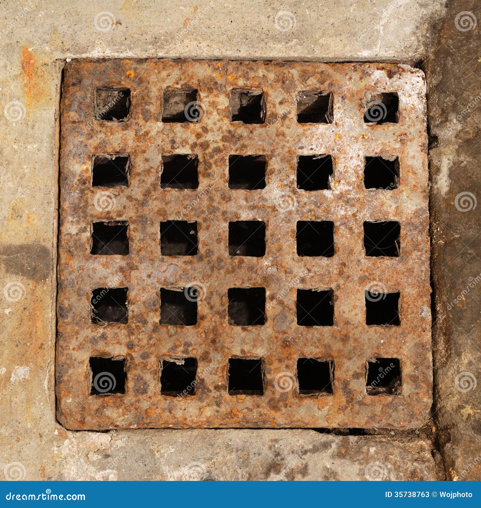 Metal Sewer Drainage In Garden Stock Image | CartoonDealer.com #113050591