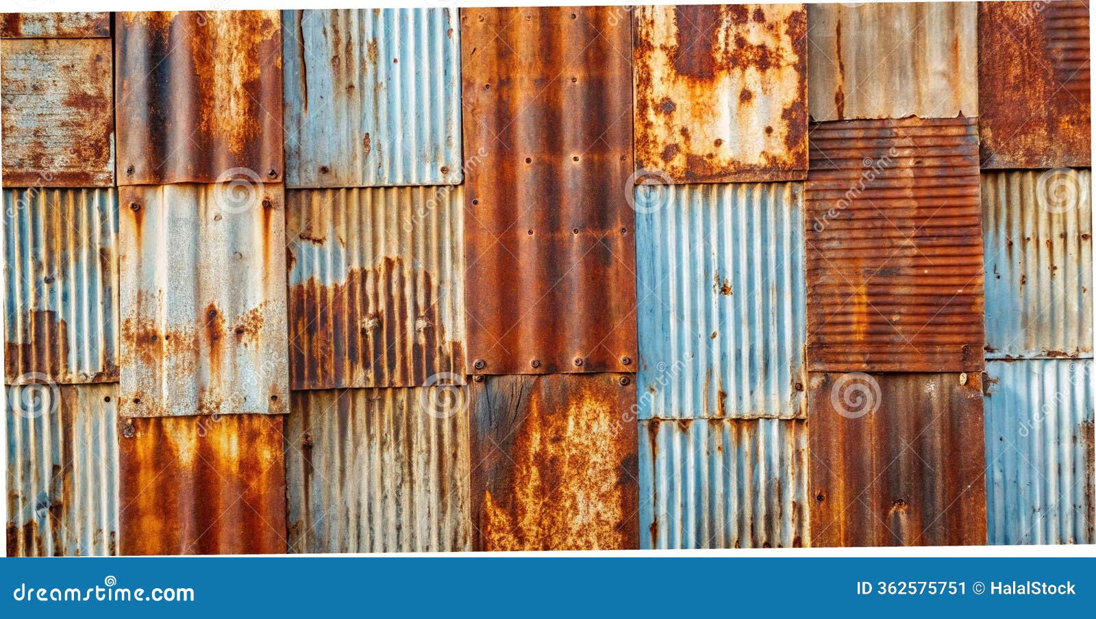 Old Rusty Metal Sheet Collage for 3D Mapping or Banner Design Stock ...