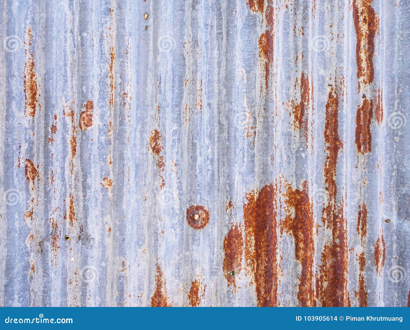 Rusty Metal Sheet Roof Texture Background Stock Photo - Image of roof ...