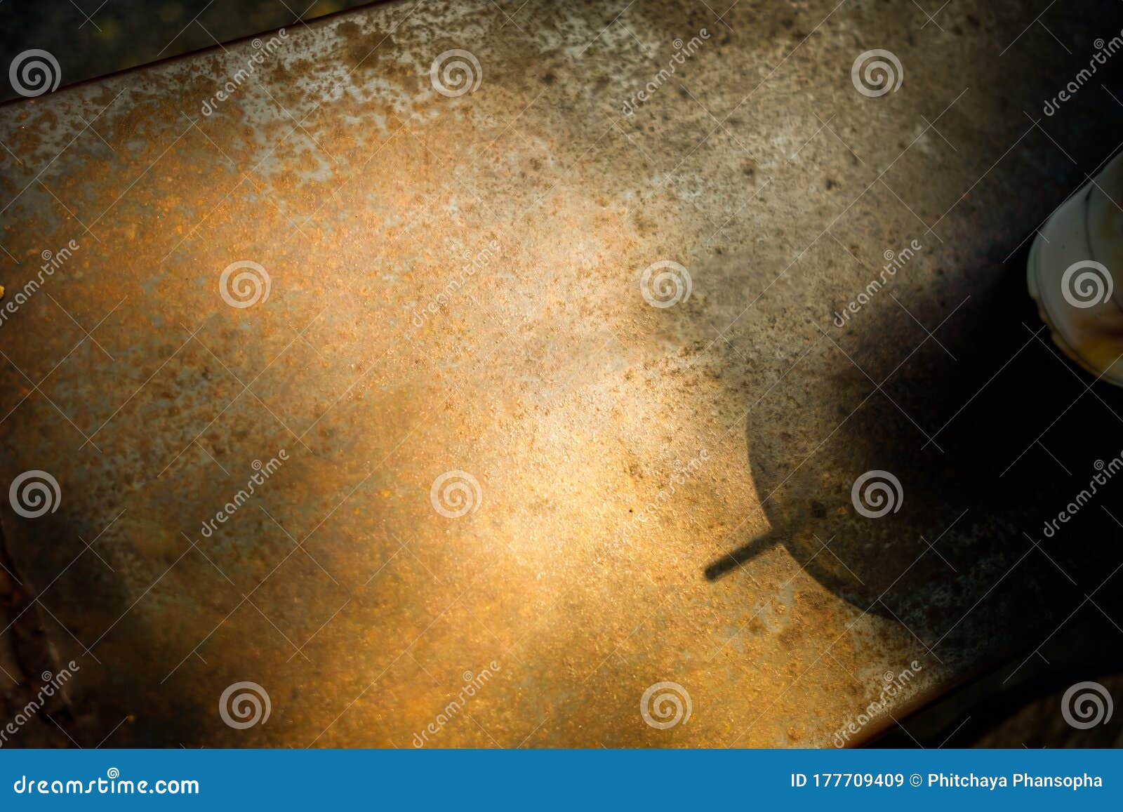 An Old Rusty Metal Table Texture Stock Image - Image of dark, closeup ...