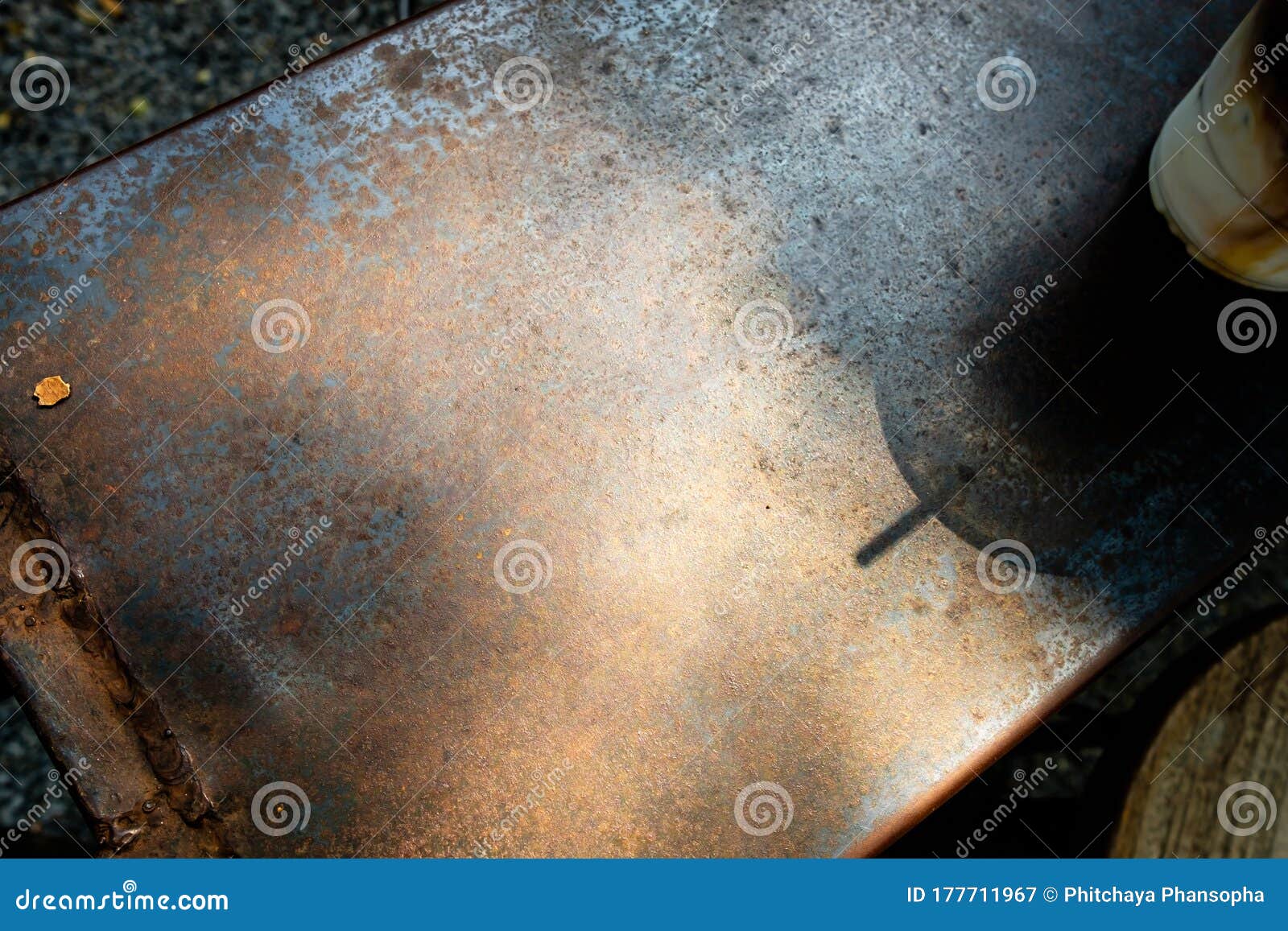 An Old Rusty Metal Table Texture Stock Image - Image of rough ...