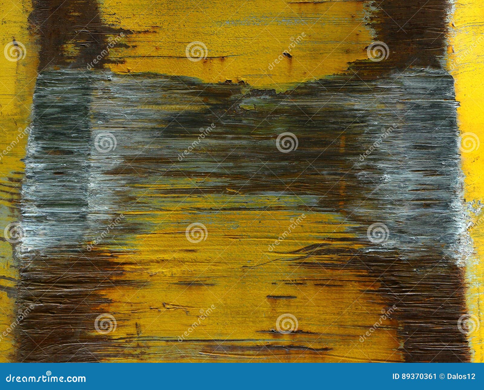 Old Rusty Metal Texture Painted with Yellow Pain Stock Image - Image of ...
