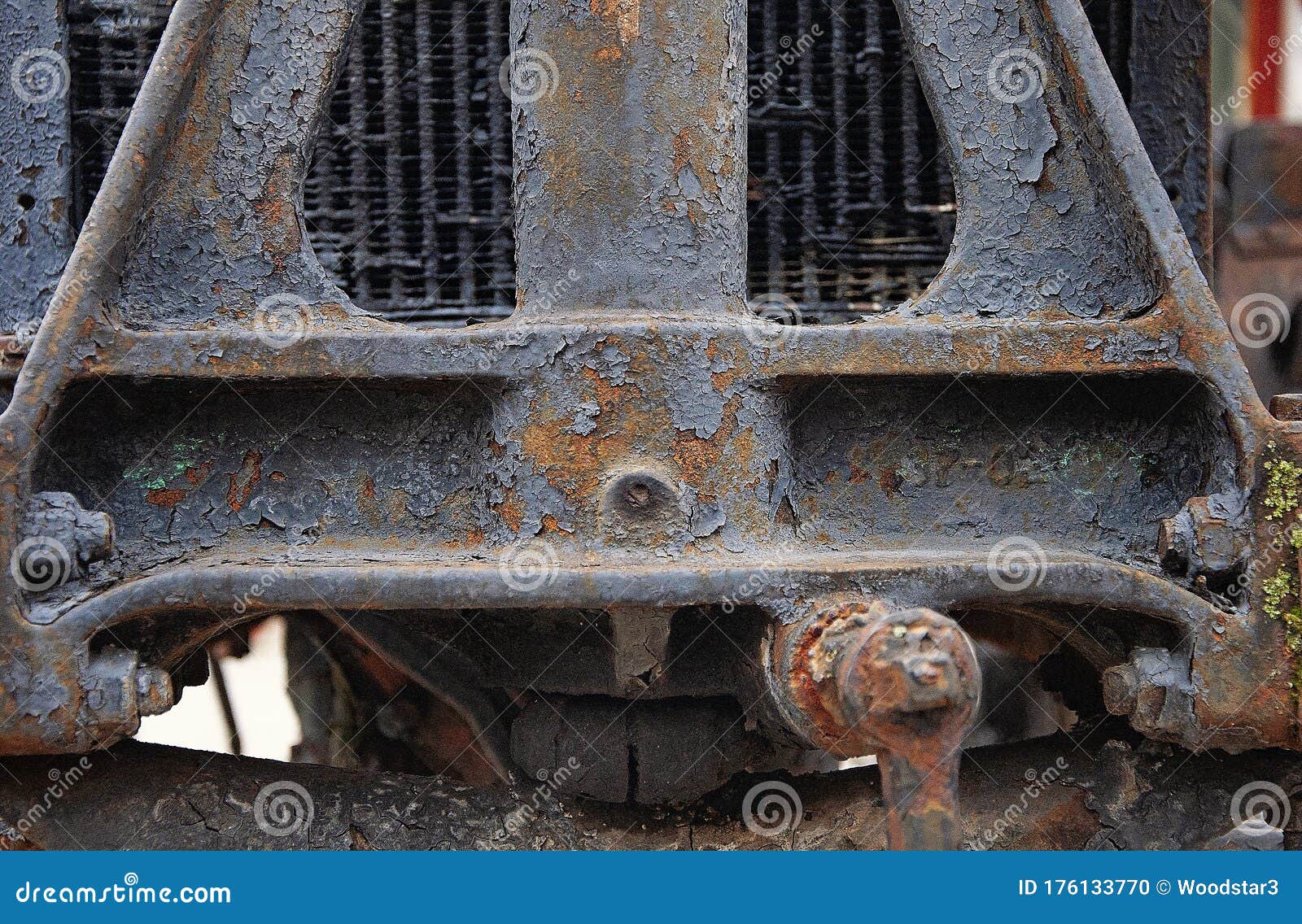 Old Rusty Metal Tractors Radiator Texture. Background and Surface Stock ...
