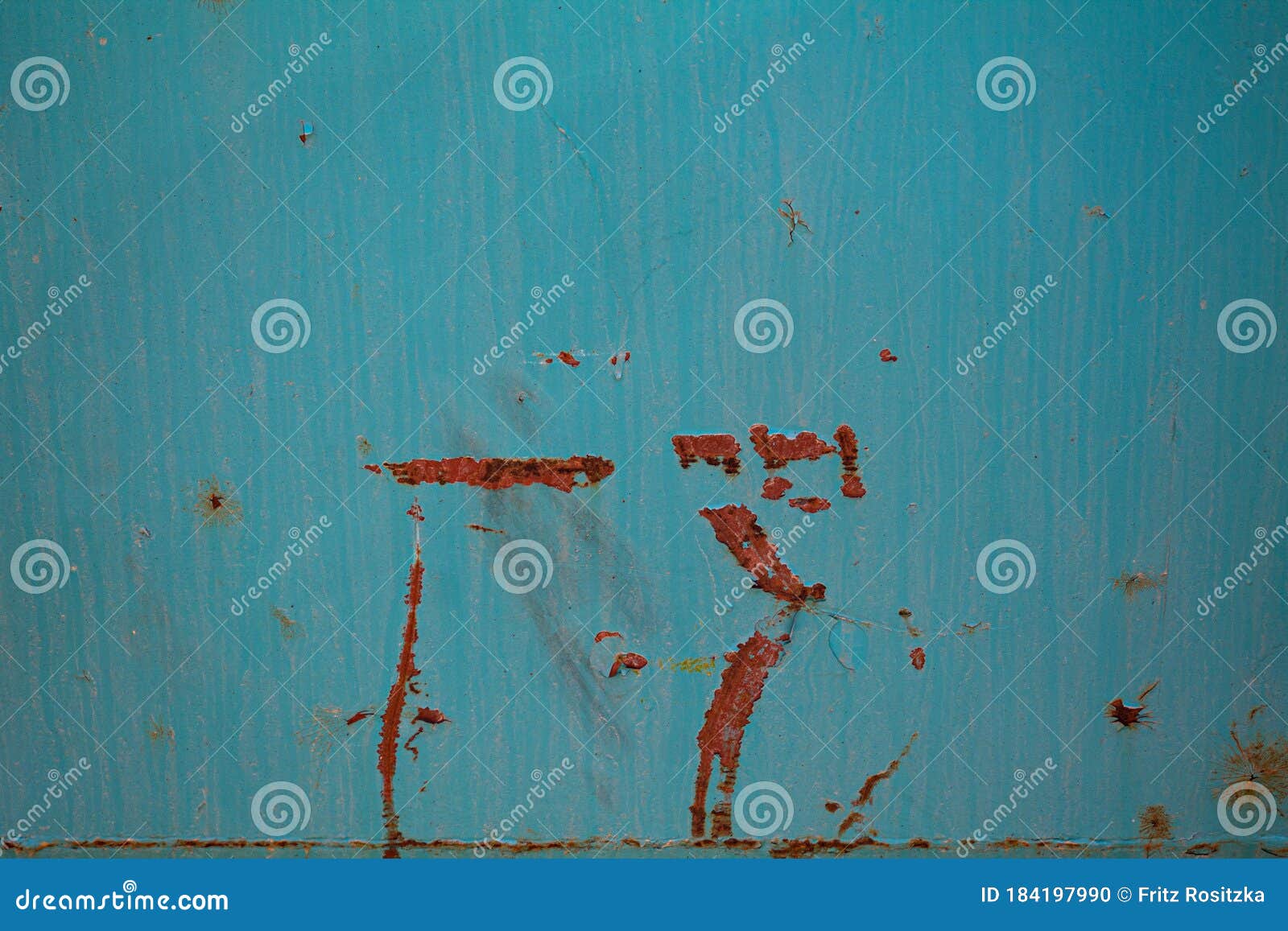 Rusty Turquoise Metal Texture Stock Photo - Image of iron, dirty: 184197990