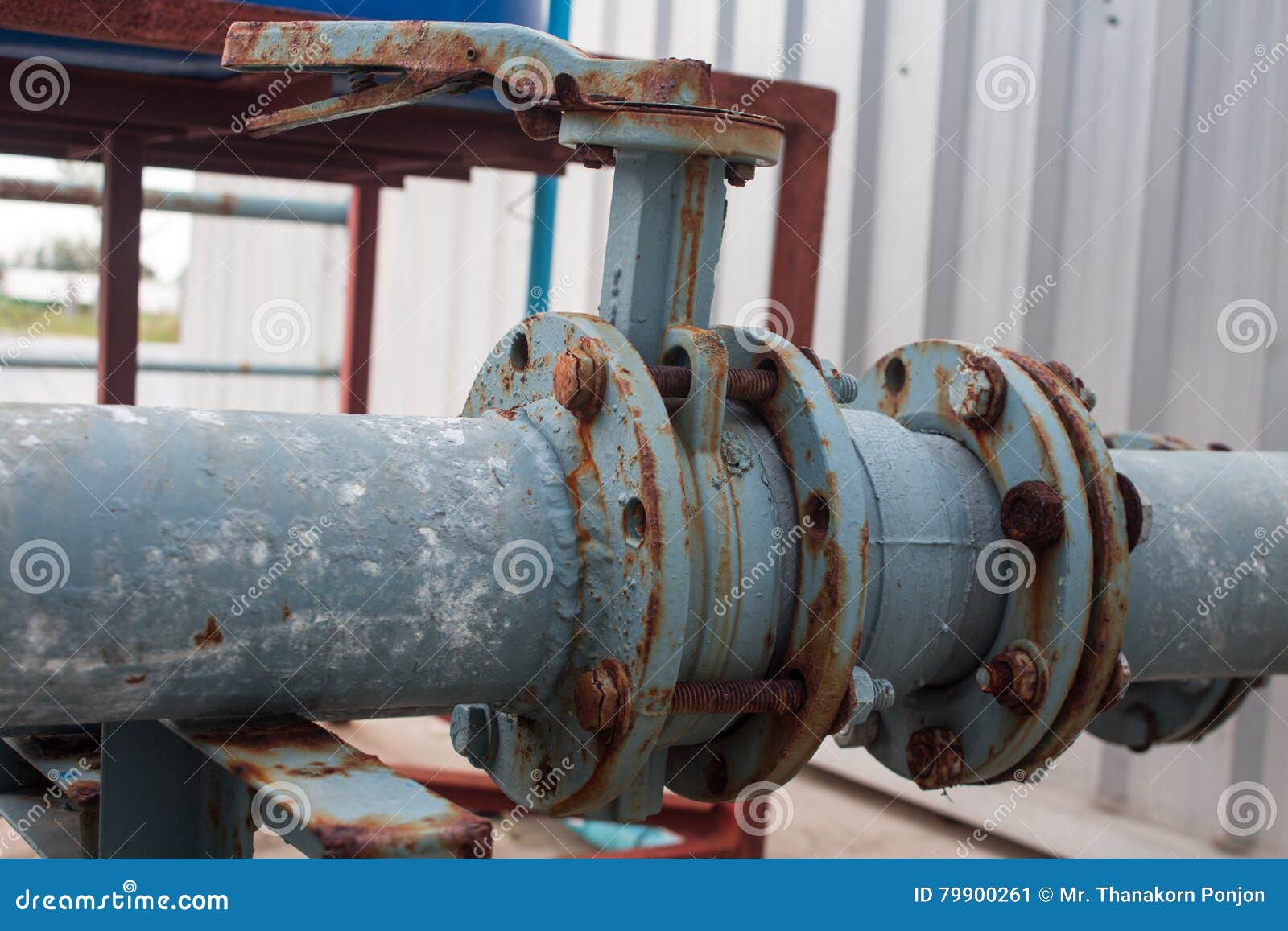 Old Rusty Metal Water Pipe. Stock Image - Image of valves, plant: 79900261
