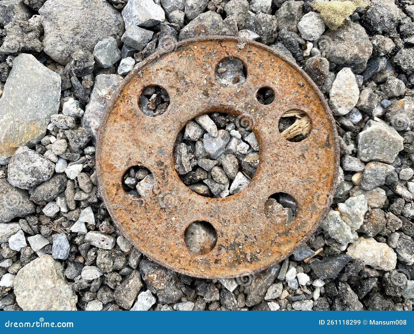 Old Rusty Metal Wheel on the Ground Stock Image - Image of black, pile ...