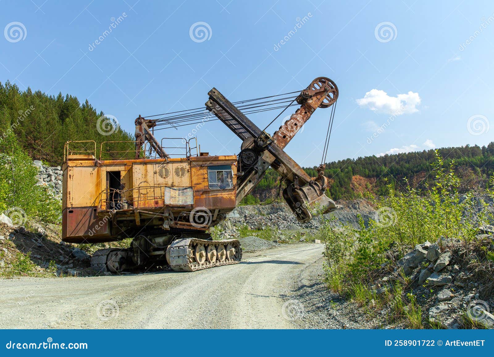 Old Rusty Mine Cart Stock Image | CartoonDealer.com #109095625